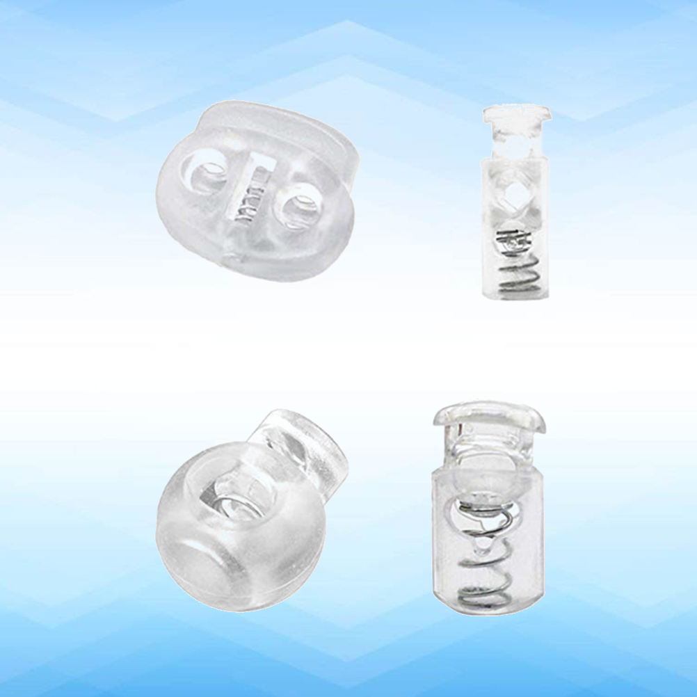 DRAFIDEEP Plastic Toggle Cord Lock Transparent 120PCS - Walmart.com