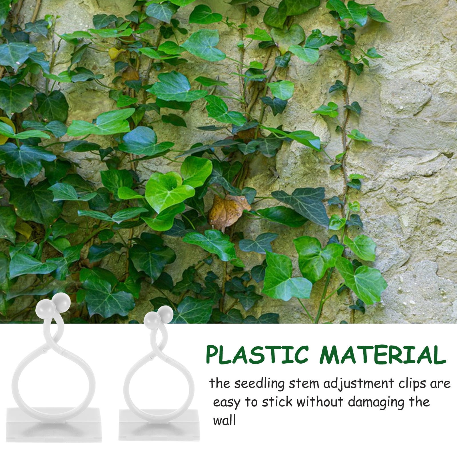 DRAFIDEEP 120Pcs Plastic Trellis Clips White Wall Fixture Clips for ...