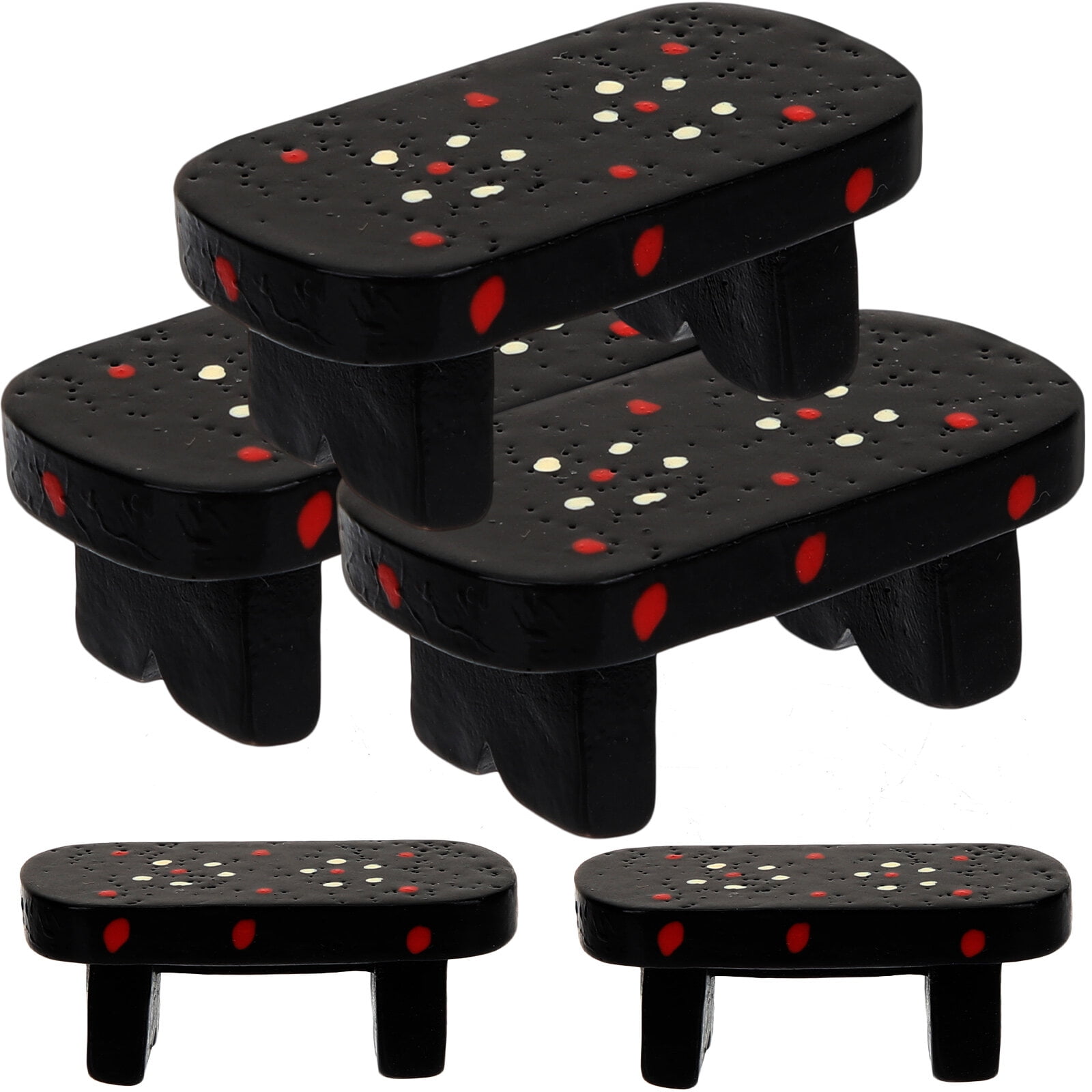 DRAFIDEEP Mini Benches Synthetic Resin 5Pcs 1.45X0.75X0.55in - Walmart.com