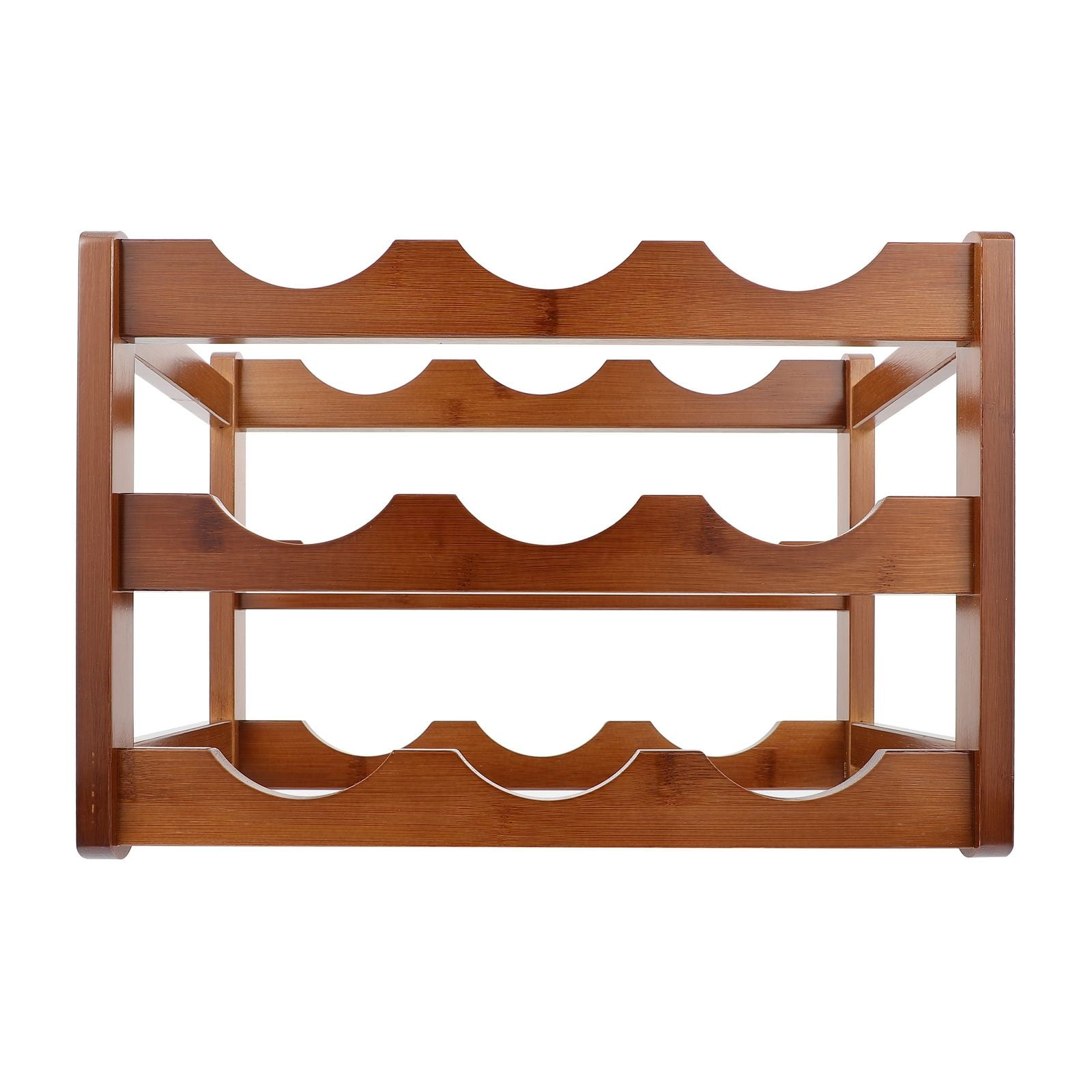 DRAFIDEEP 1Pack Beverage Rack Wine Rack Bamboo Wood Rectangular Shape ...