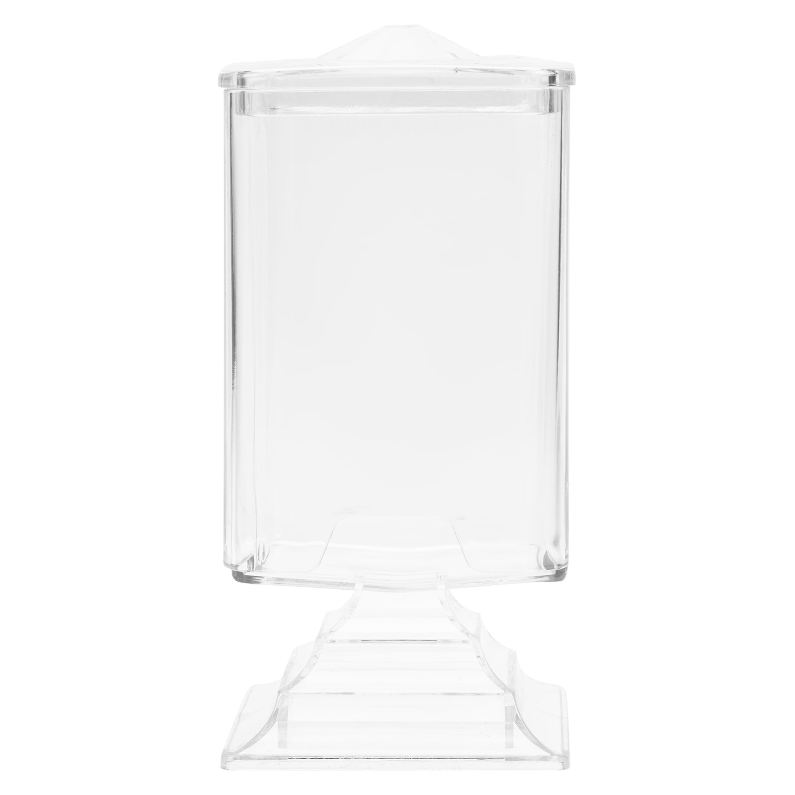 DRAFIDEEP 1Pack Cotton Rounds Container Transparent Plastic Rectangular ...