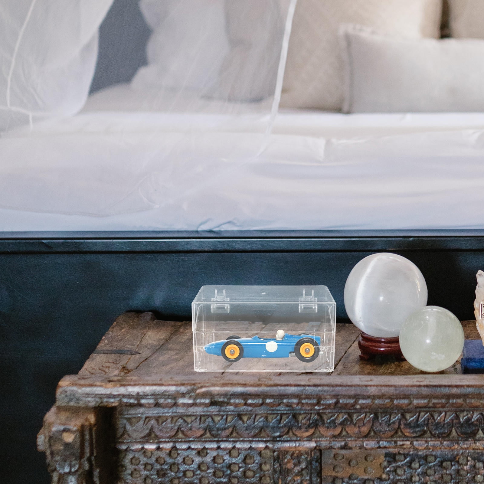 DRAFIDEEP 1Pack Transparent Acrylic Model Car Case for Collectors Home ...