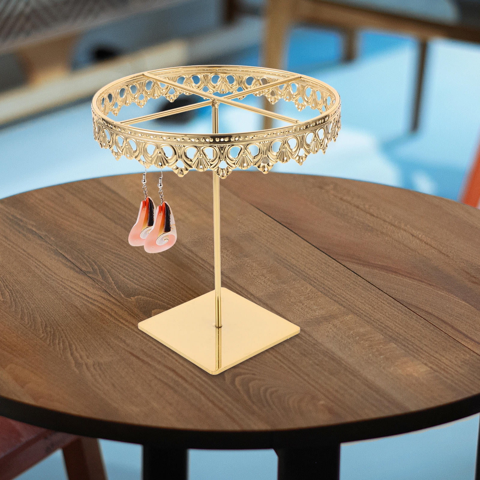 DRAFIDEEP 1Pcs Round Table Top Jewelry Display Props Necklace Hanger ...