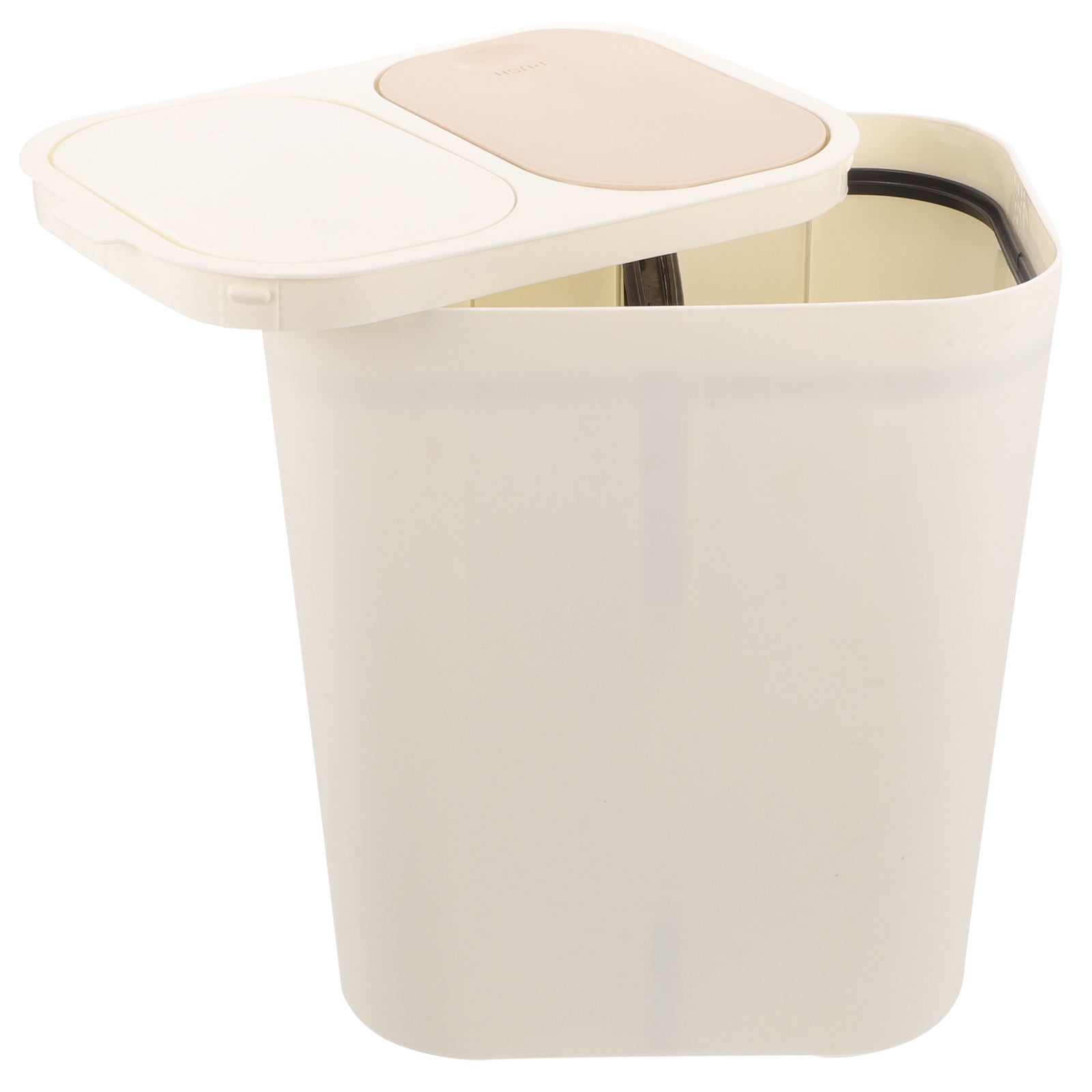 DRAFIDEEP 1Pcs White Classified Dustbin Office Recycle Bin PP Wet and ...
