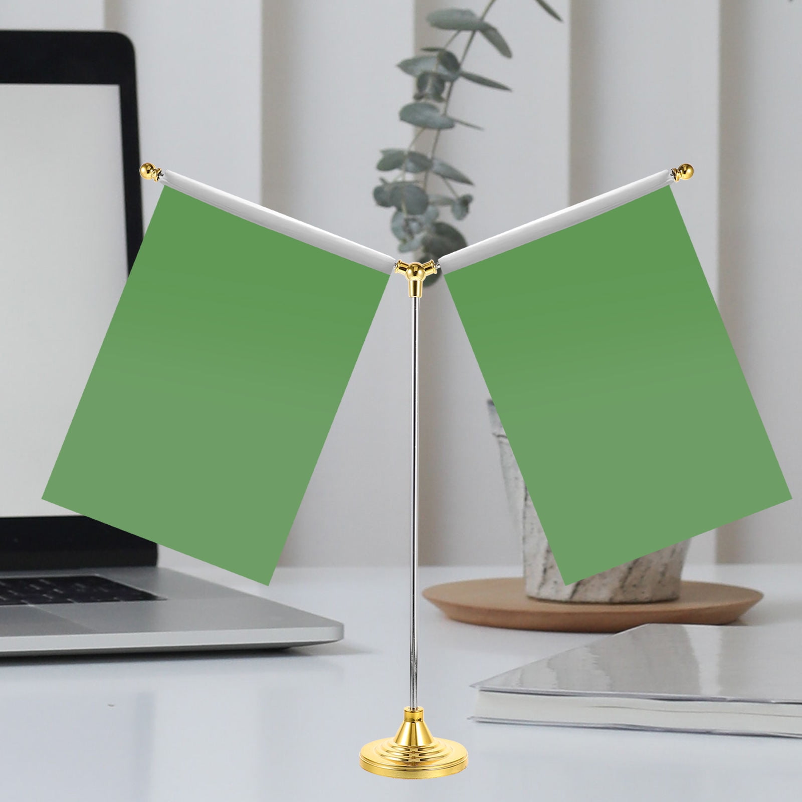 DRAFIDEEP 1Pcs Y-Type Design Metal Tabletop Flag Holder for Festivals ...