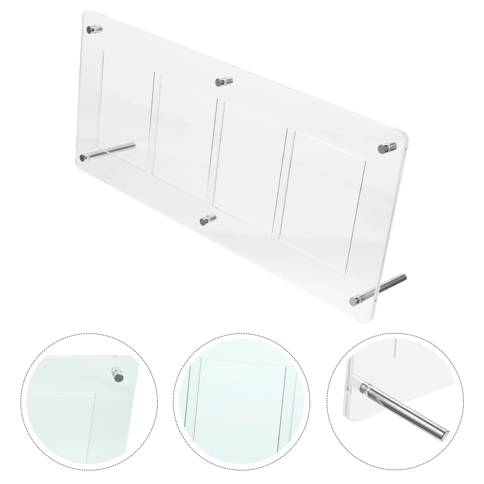 DRAFIDEEP 1Set Card Holder Stand Rectangular PVC Simple Design For Star ...