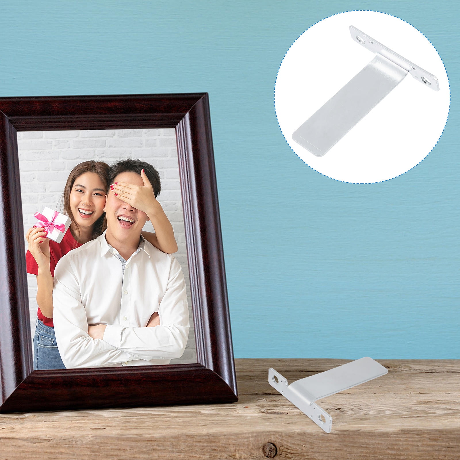 DRAFIDEEP 1Set Rectangular Tabletop Picture Frame Holders with Stable ...