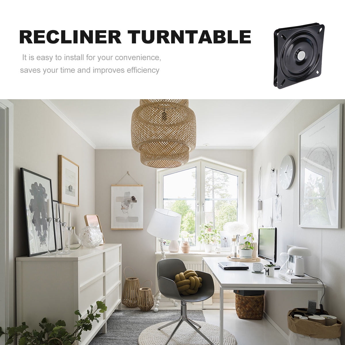 DRAFIDEEP 1Set Steel Rotating Table Mechanism For Home Users Heavy Duty ...