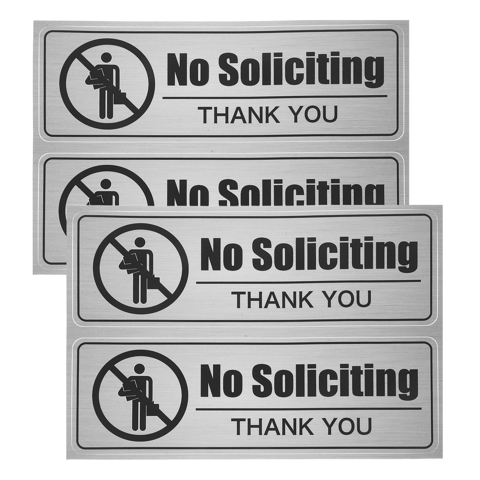 DRAFIDEEP 2 Sets Prohibited Door Stickers No Soliciting Sign For ...
