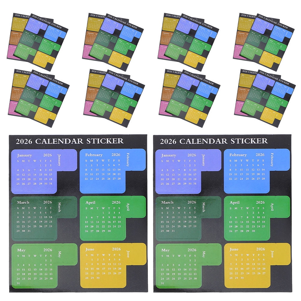 OUNONA 2026 Monthly Index Stickers for Planners, 20 Adhesive Decorative ...