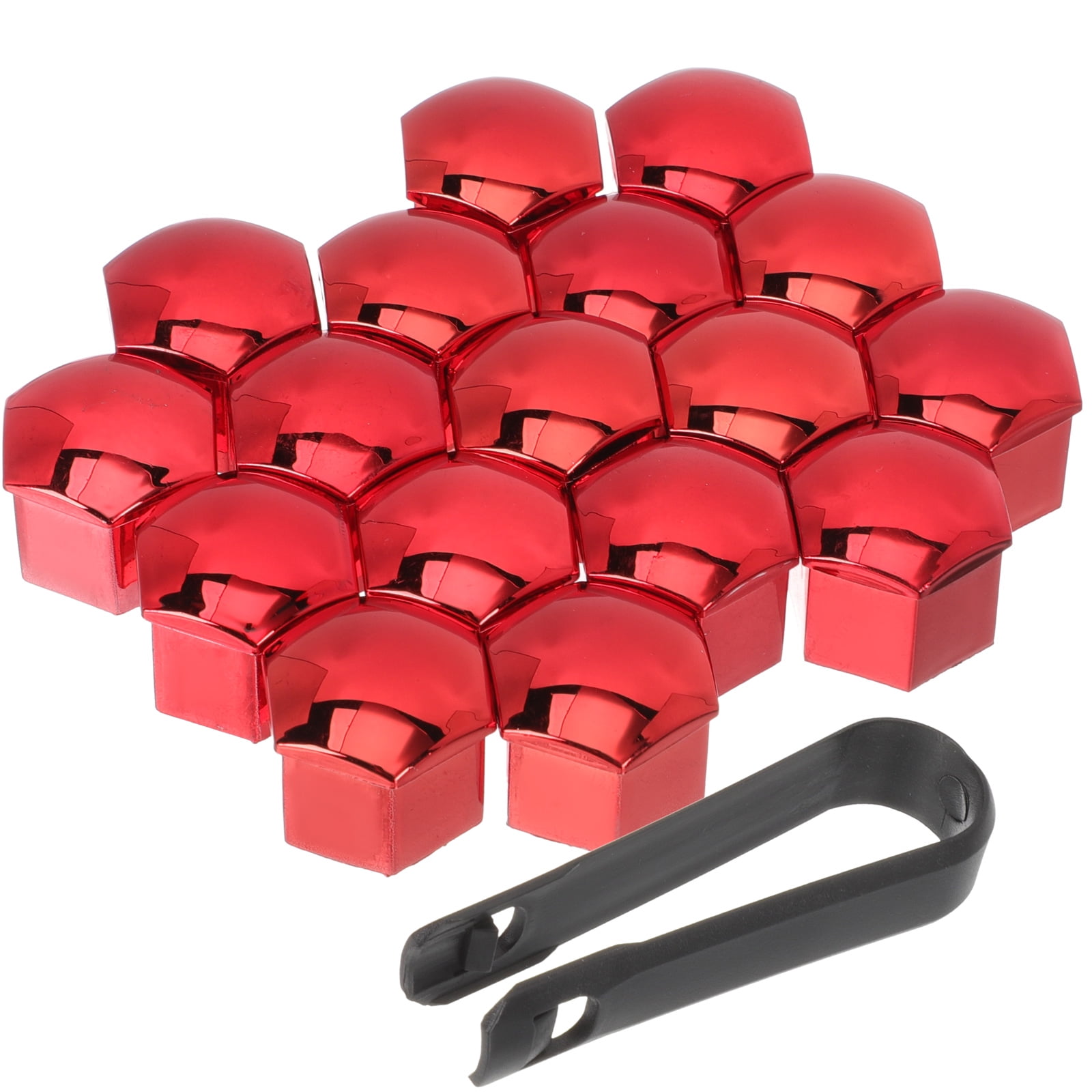 DRAFIDEEP 20Pcs Red Premium Lug Nut Cover for Car Wheel Hub Practical ...