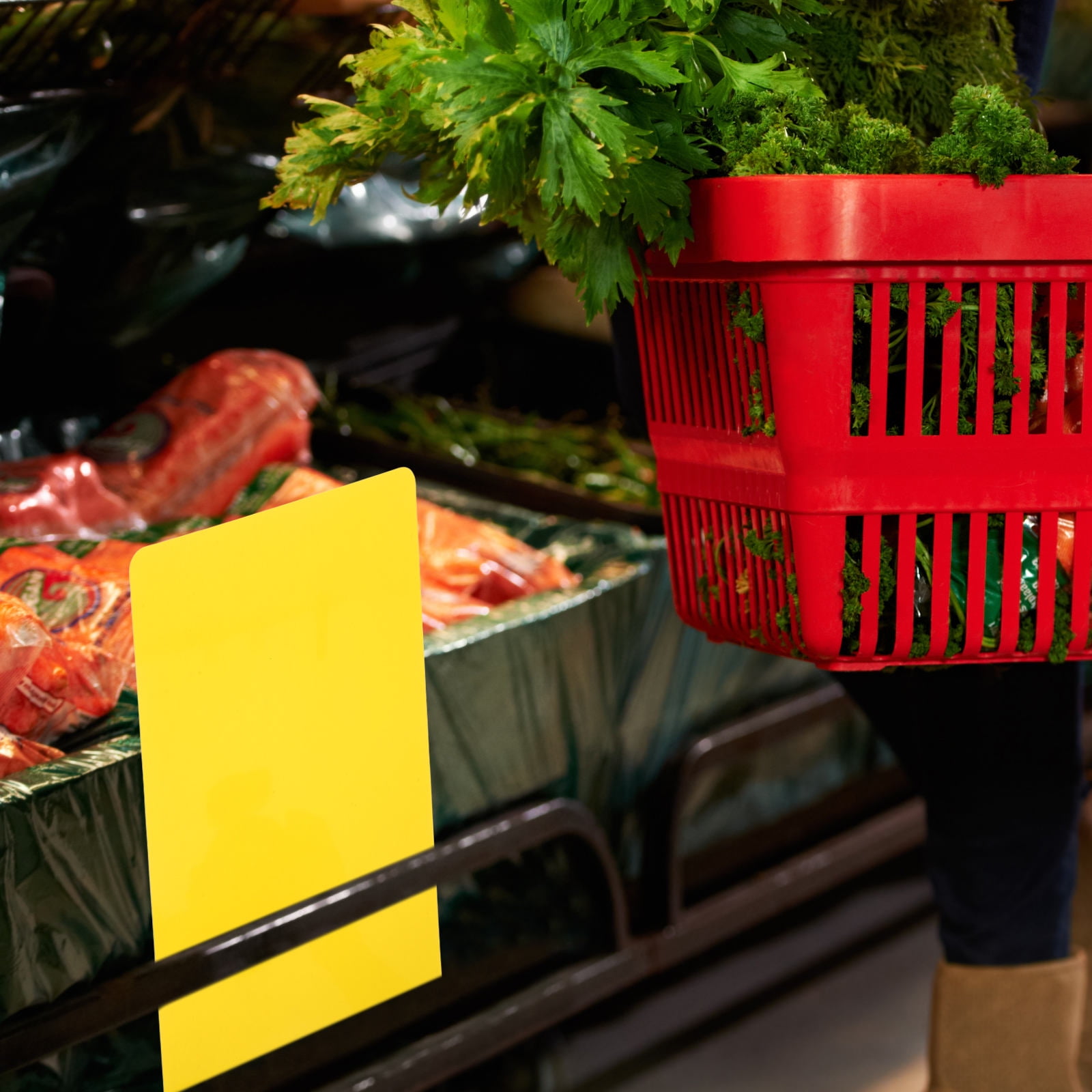 OUNONA PVC Fluorescent Price Tags Yellow High Visibility Easy ...