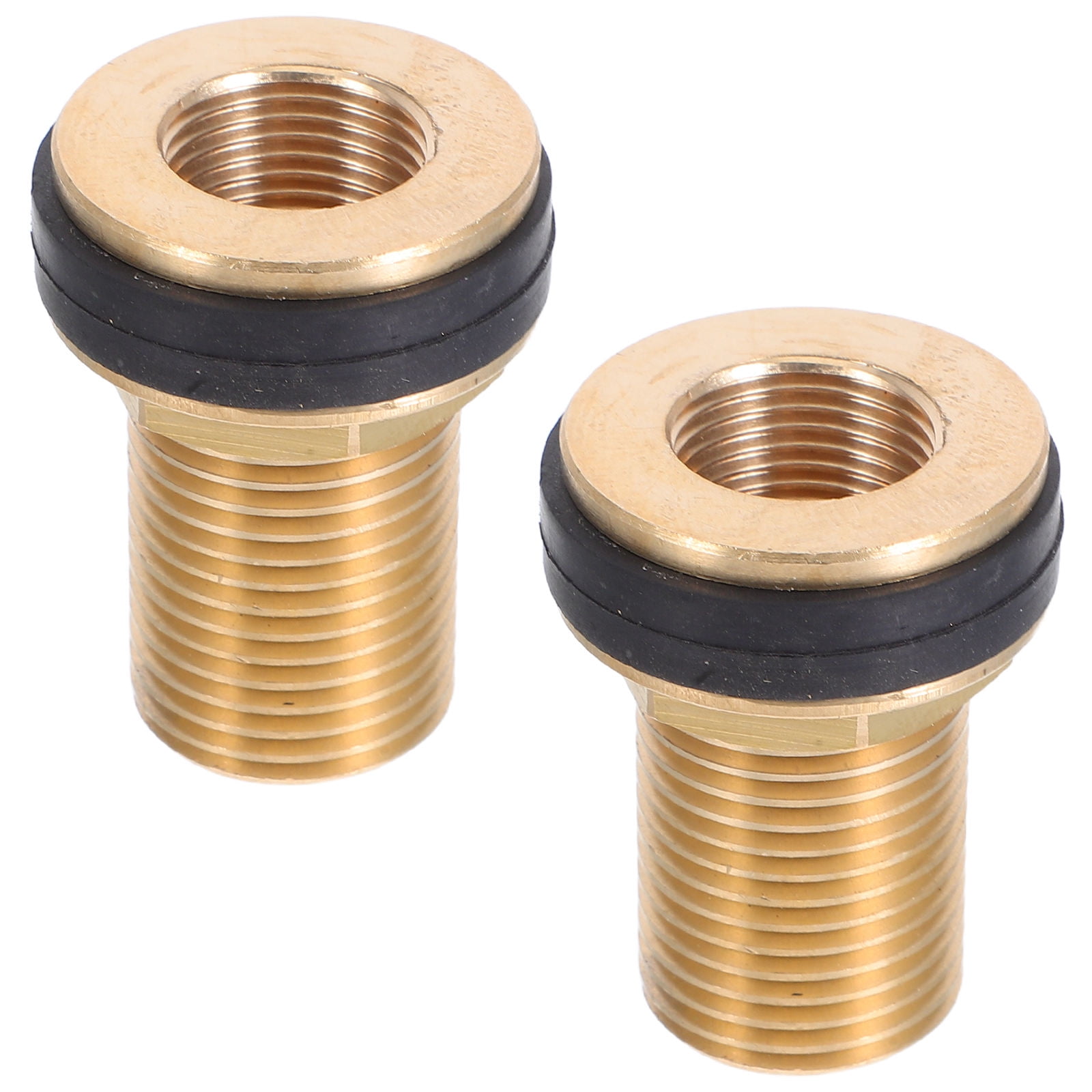 OUNONA Brass Threaded Fitting for Aquariums and Water Tanks with Rubber ...