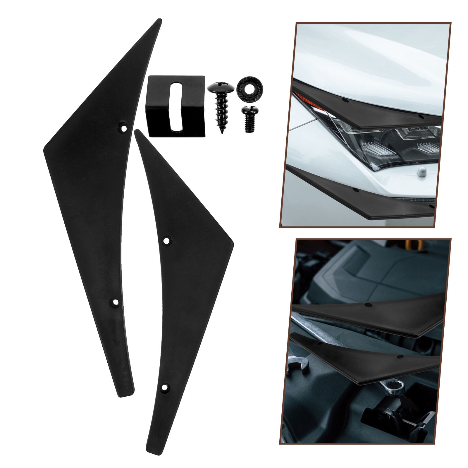 DRAFIDEEP 2Pairs Simple Design Car Spoiler Strips for Vehicle ...