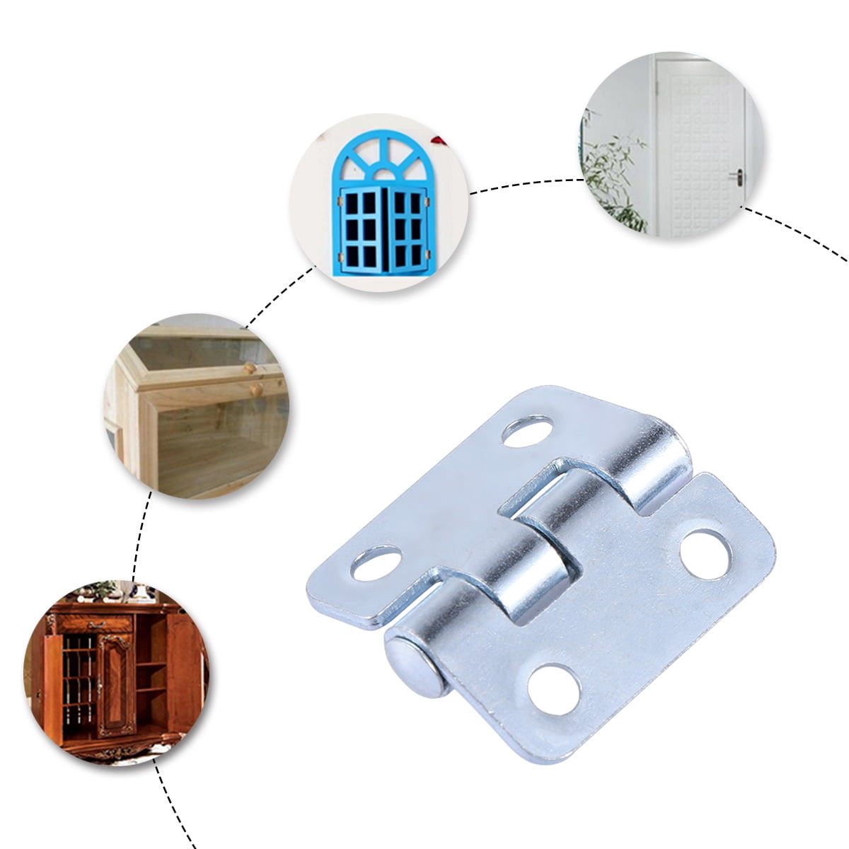 DRAFIDEEP 2Pcs Carbon Steel Square Hinges for Door with Self Closing ...