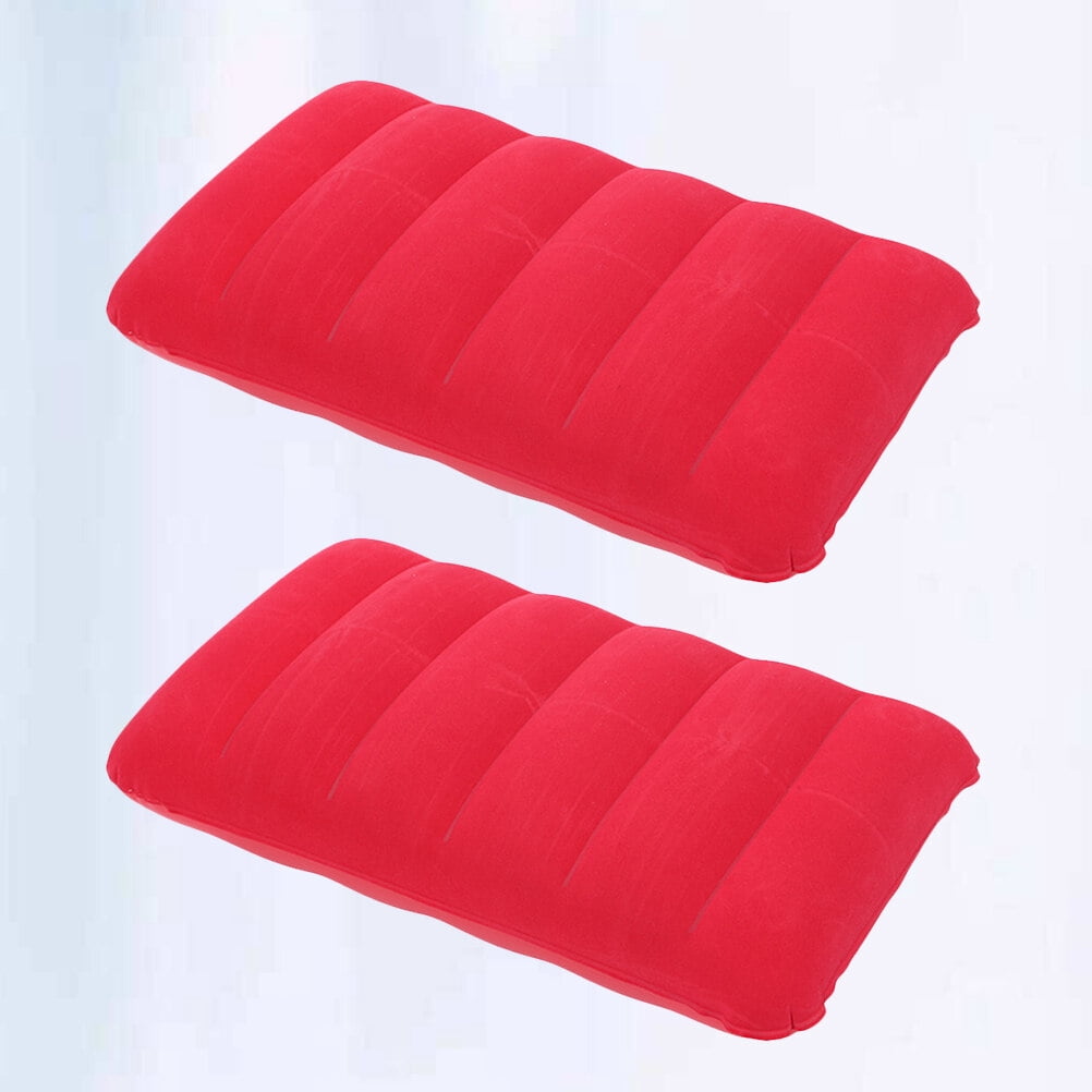 DRAFIDEEP Set of 2 Portable PVC Inflatable Cushions with Soft Flocking ...
