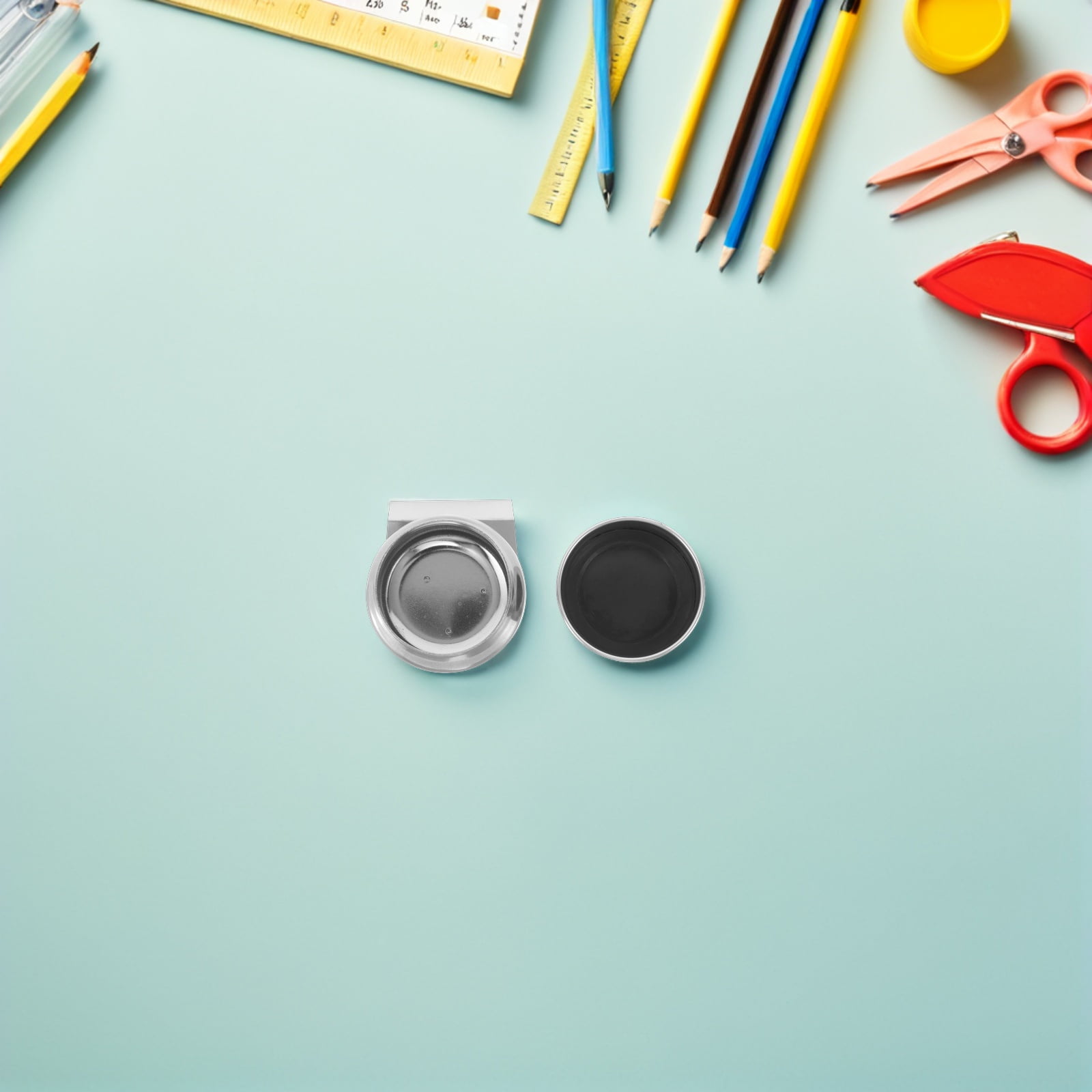 DRAFIDEEP 2Pcs Stainless Steel Dipper Tool For Paint Brushes Silver ...