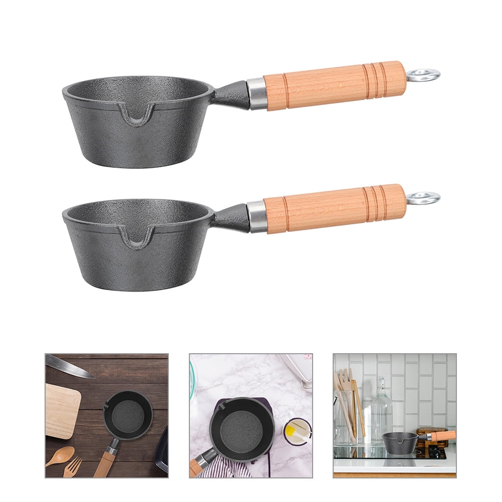 DRAFIDEEP 2Pcs Tiny Pot for Baking and Melting in Home Kitchens with ...
