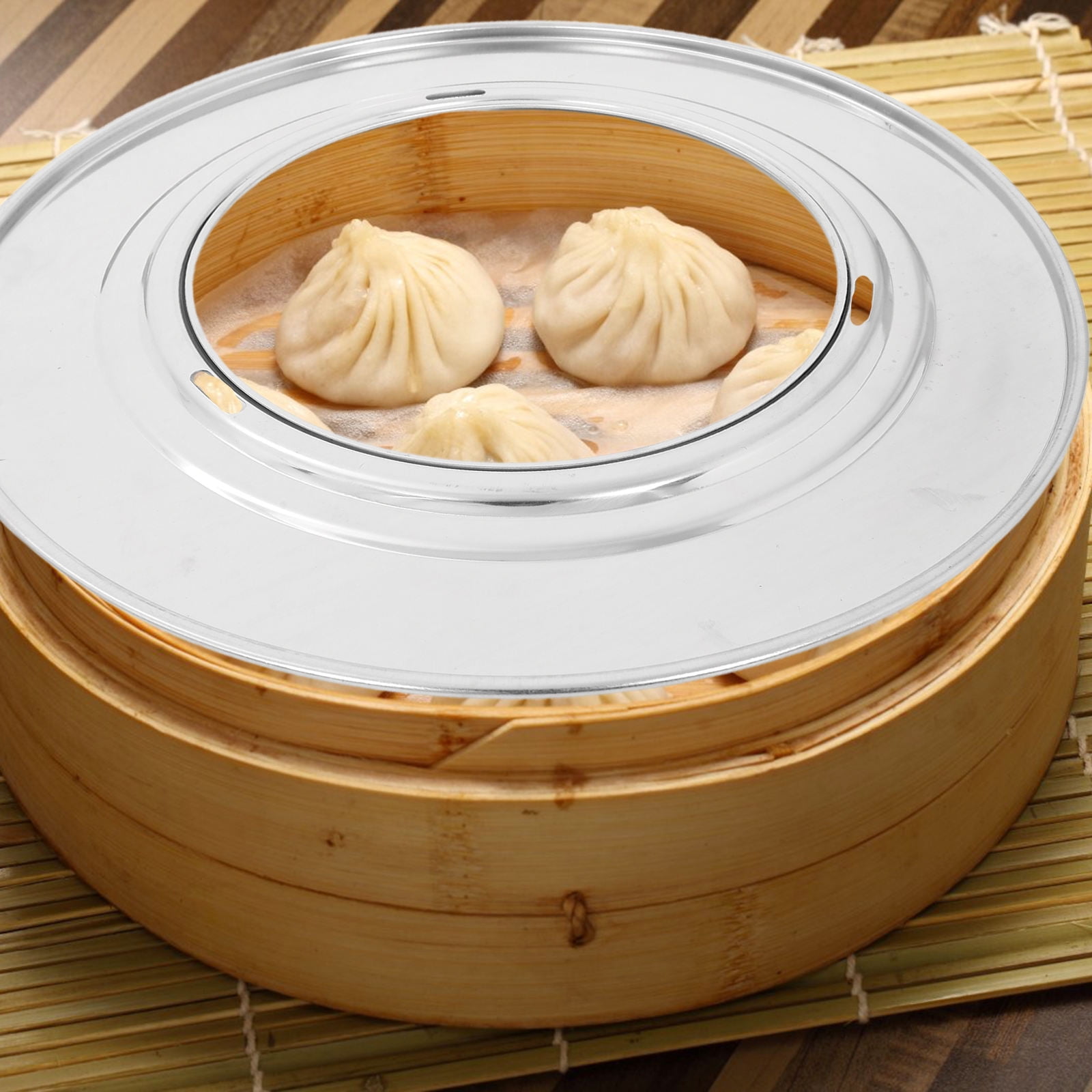 OUNONA Stainless Steel Steamer Rack for Home Use Silver Circular Design ...