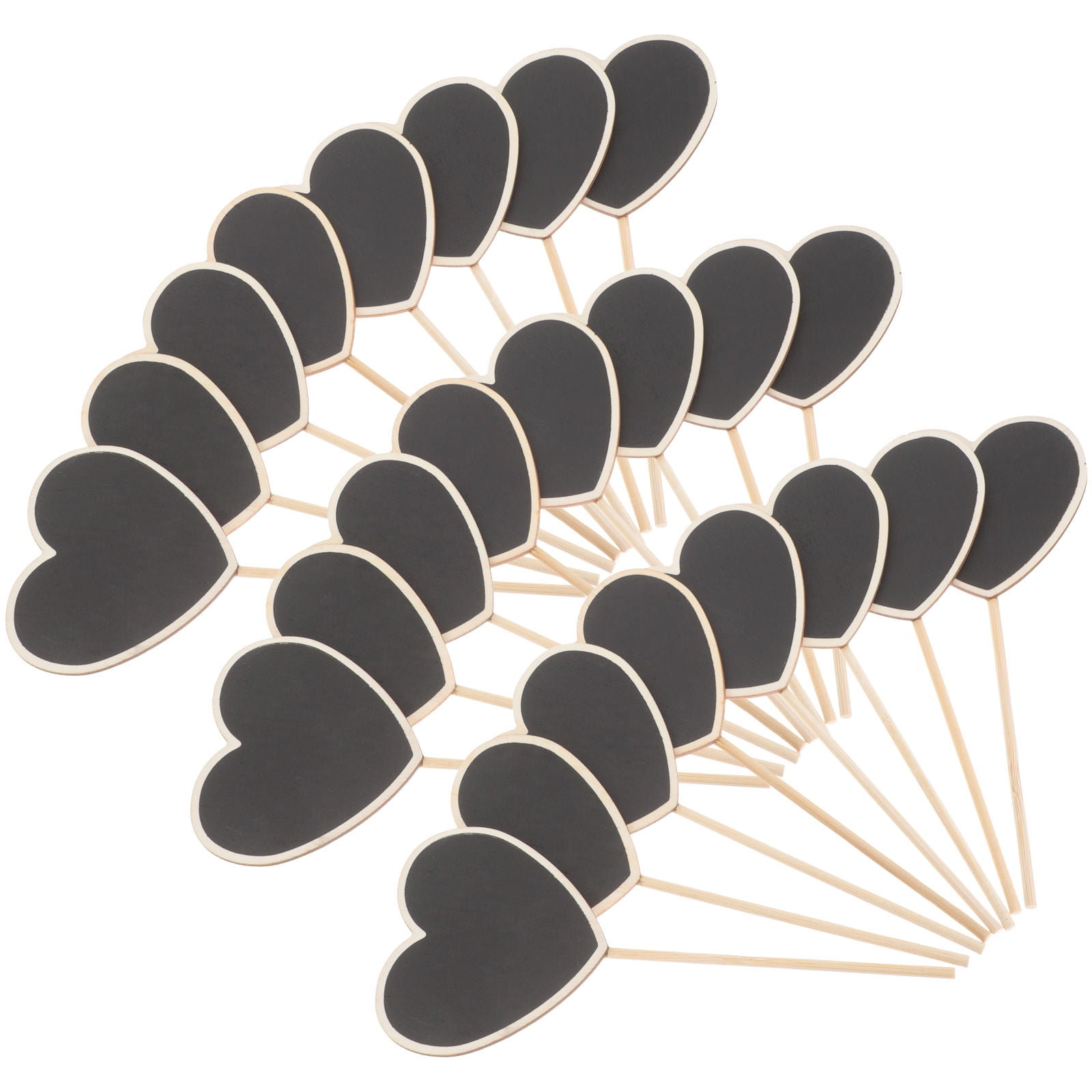 DRAFIDEEP 30Pcs Black Wood Plant Labels For Insertion And Garden ...