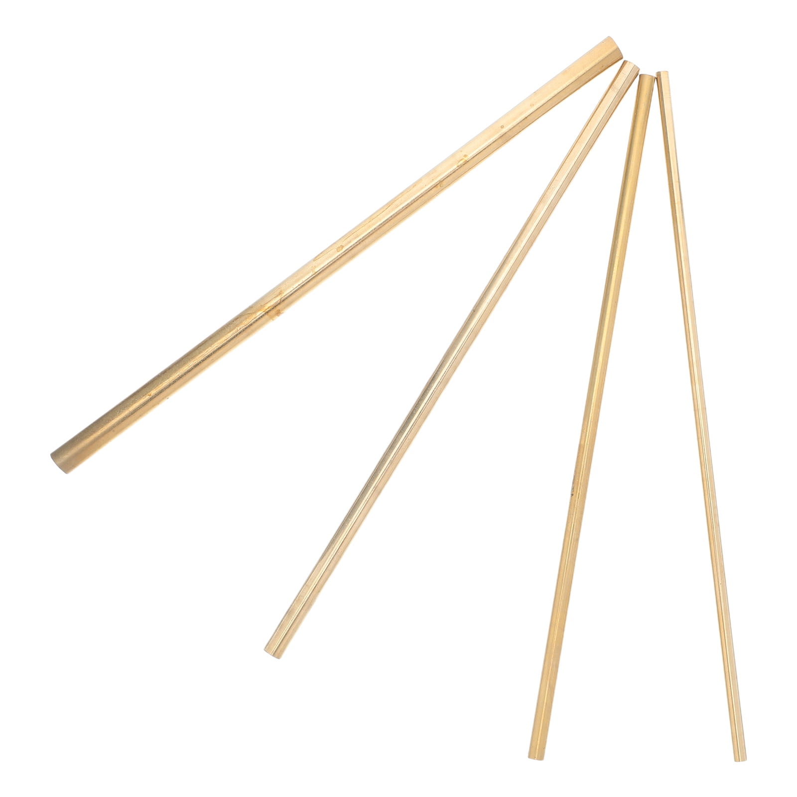 OUNONA Golden Brass Rods Multi-Purpose for Science Experiments 4Pcs ...