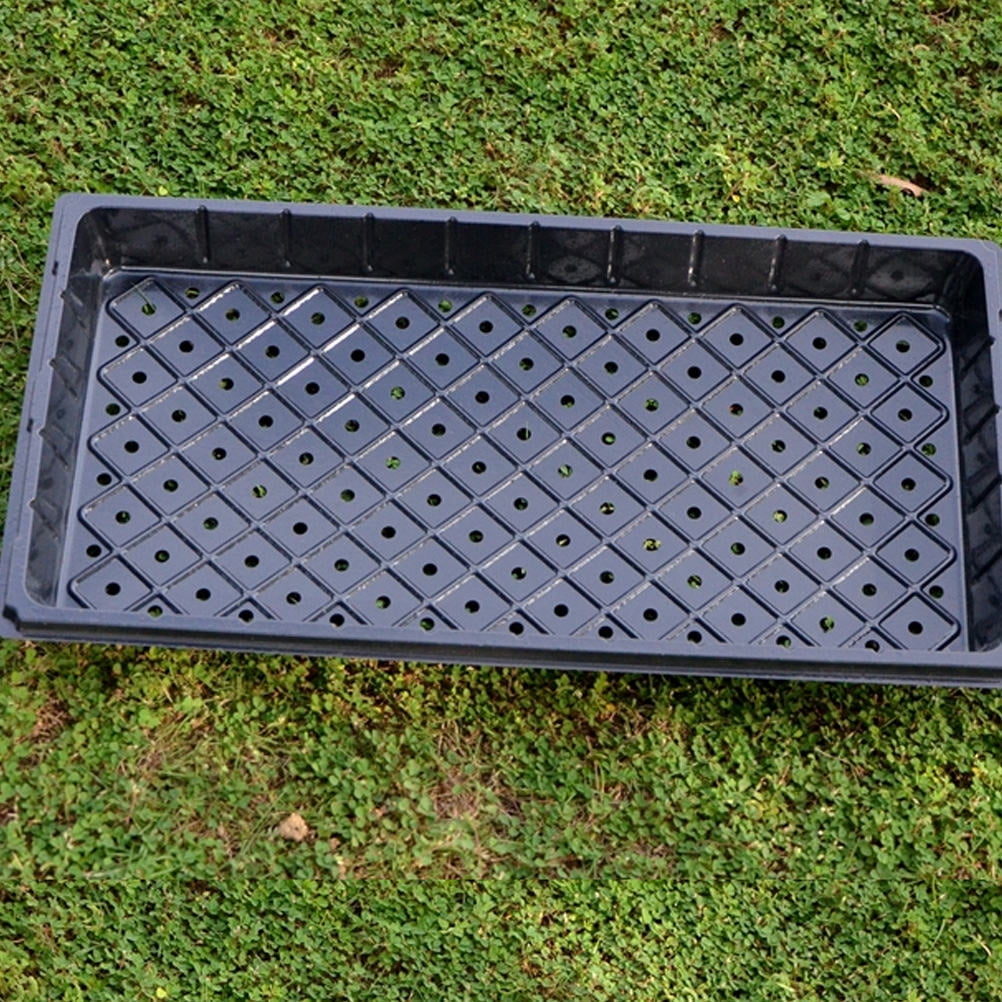 DRAFIDEEP 4Set Rectangular Plastic Plant Growing Tray For Seedling ...