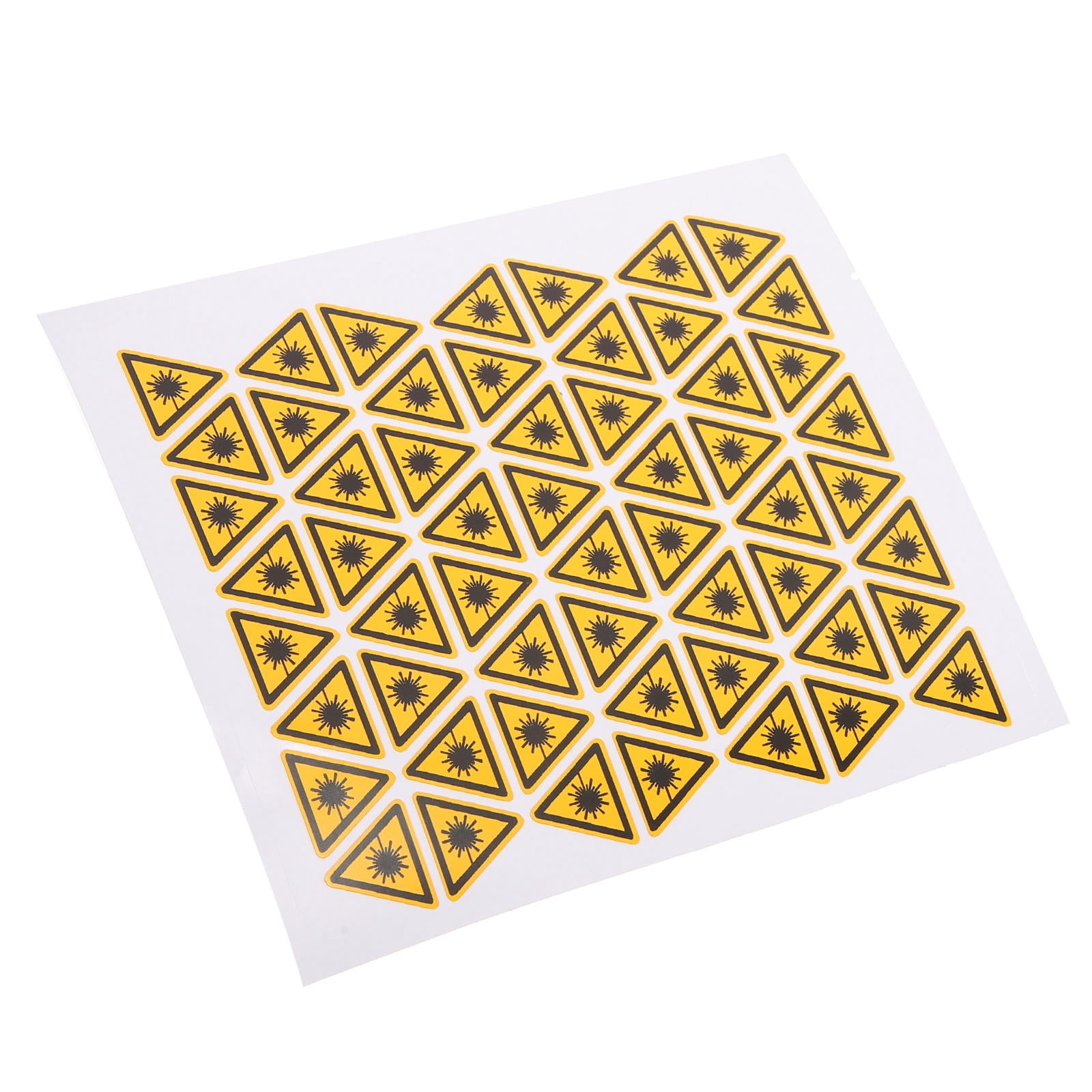 DRAFIDEEP 50Pcs Warning Sticker Triangle Yellow Adhesive Sticker For ...