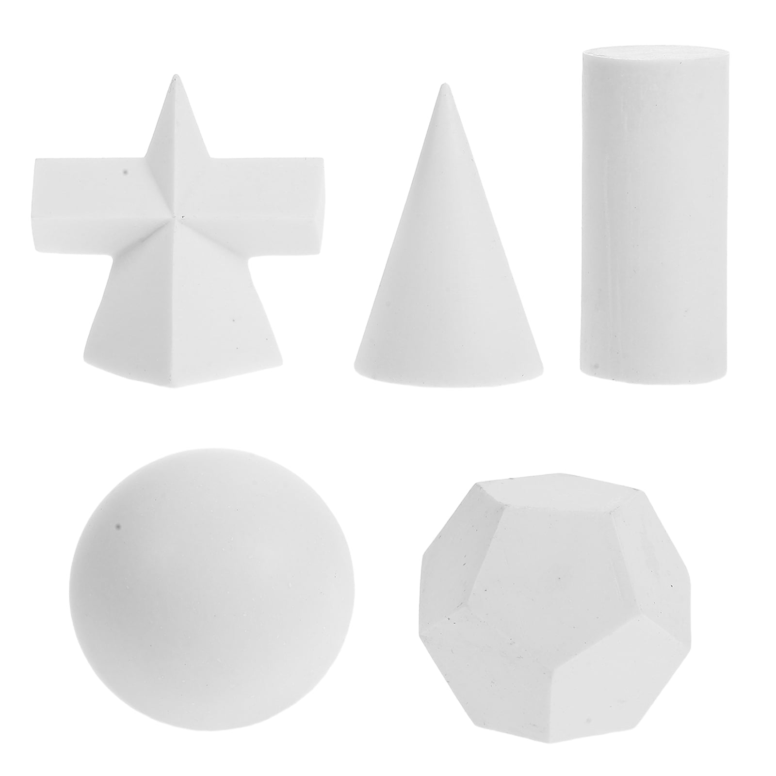DRAFIDEEP 5pcs Resin Geometric Shapes Model For Sketch Practice ...