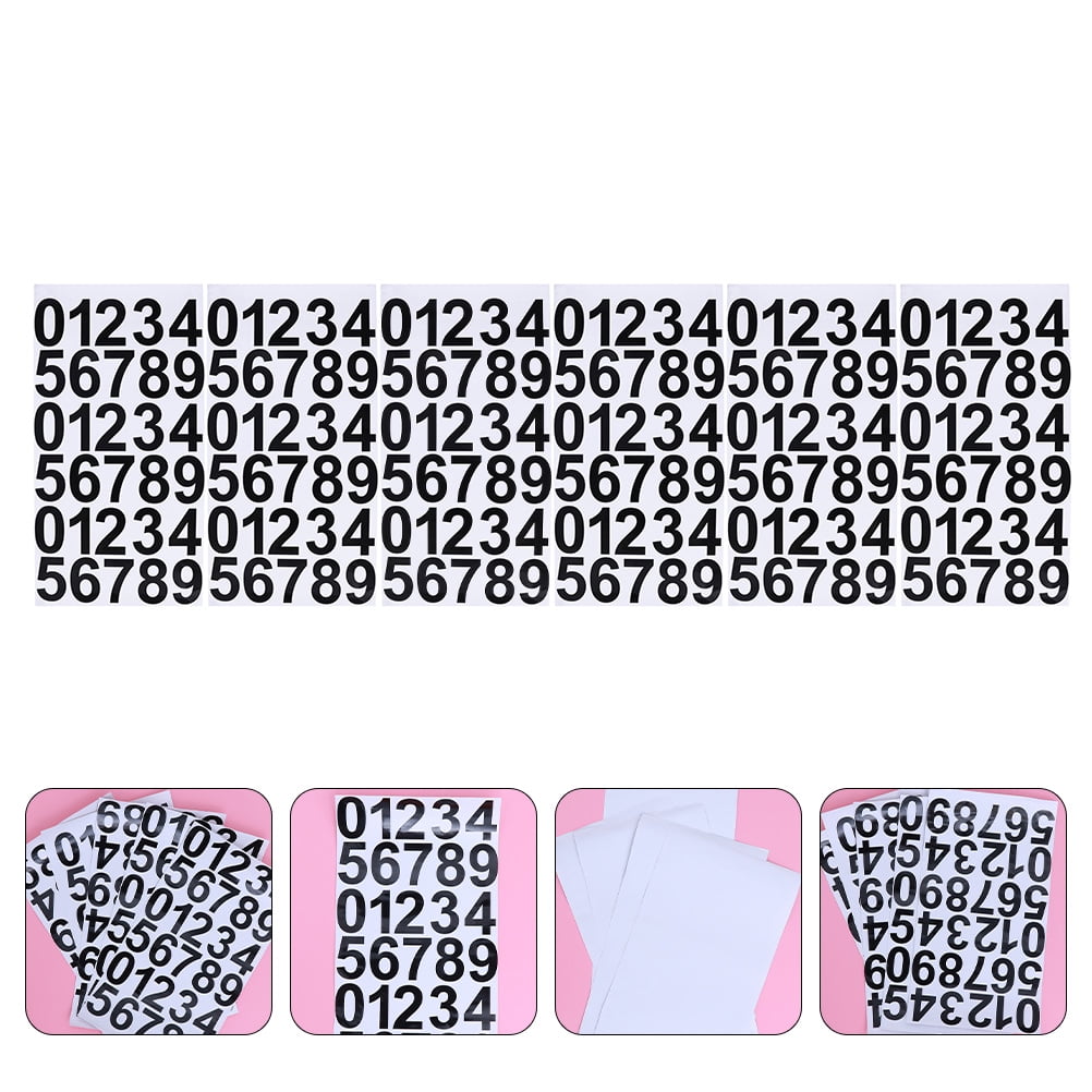 DRAFIDEEP 6 Sheets Number Stickers For Easy Classification Sticky ...
