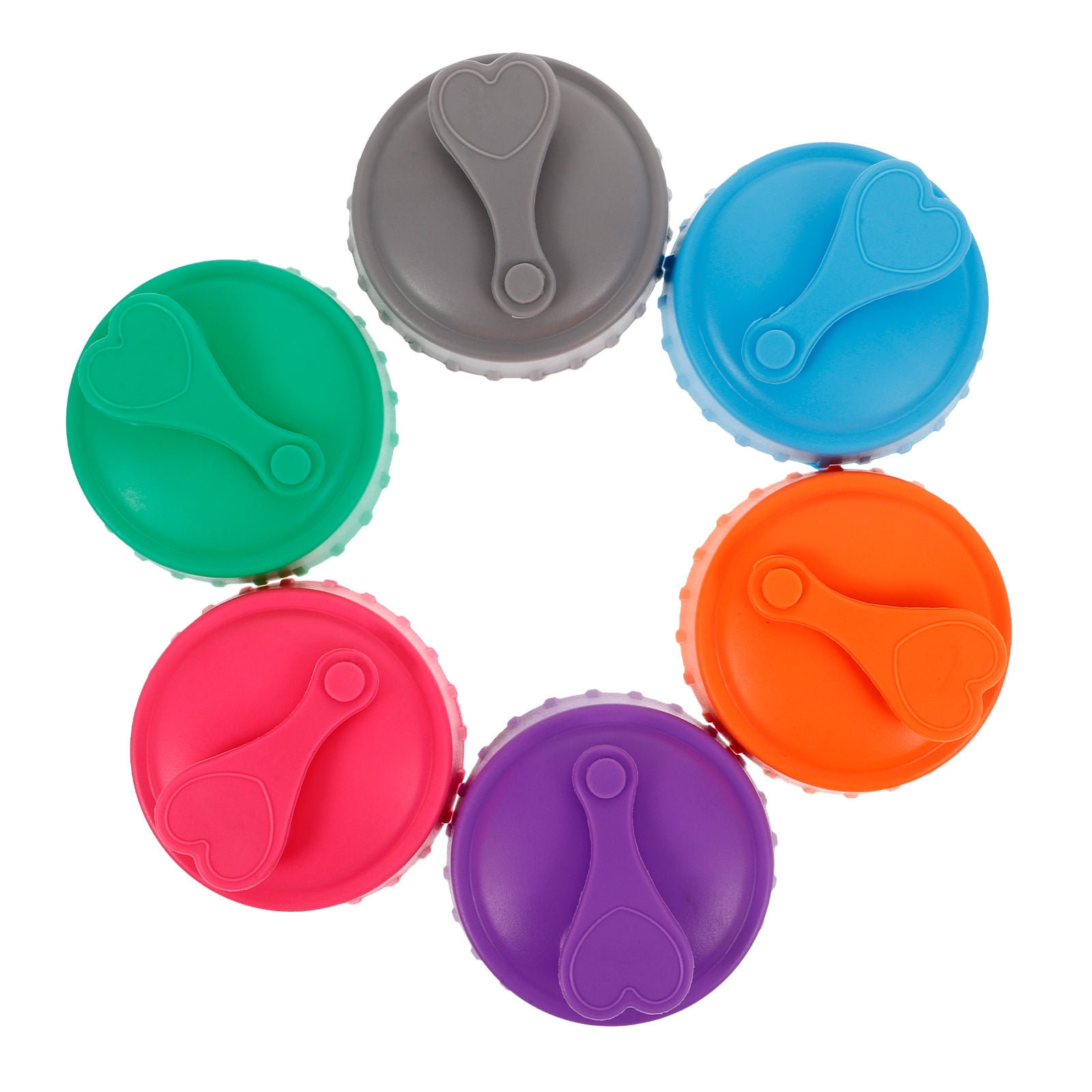 DRAFIDEEP 6Pcs Slim Can Lid Round Portable for Soda Can and Picnics ...
