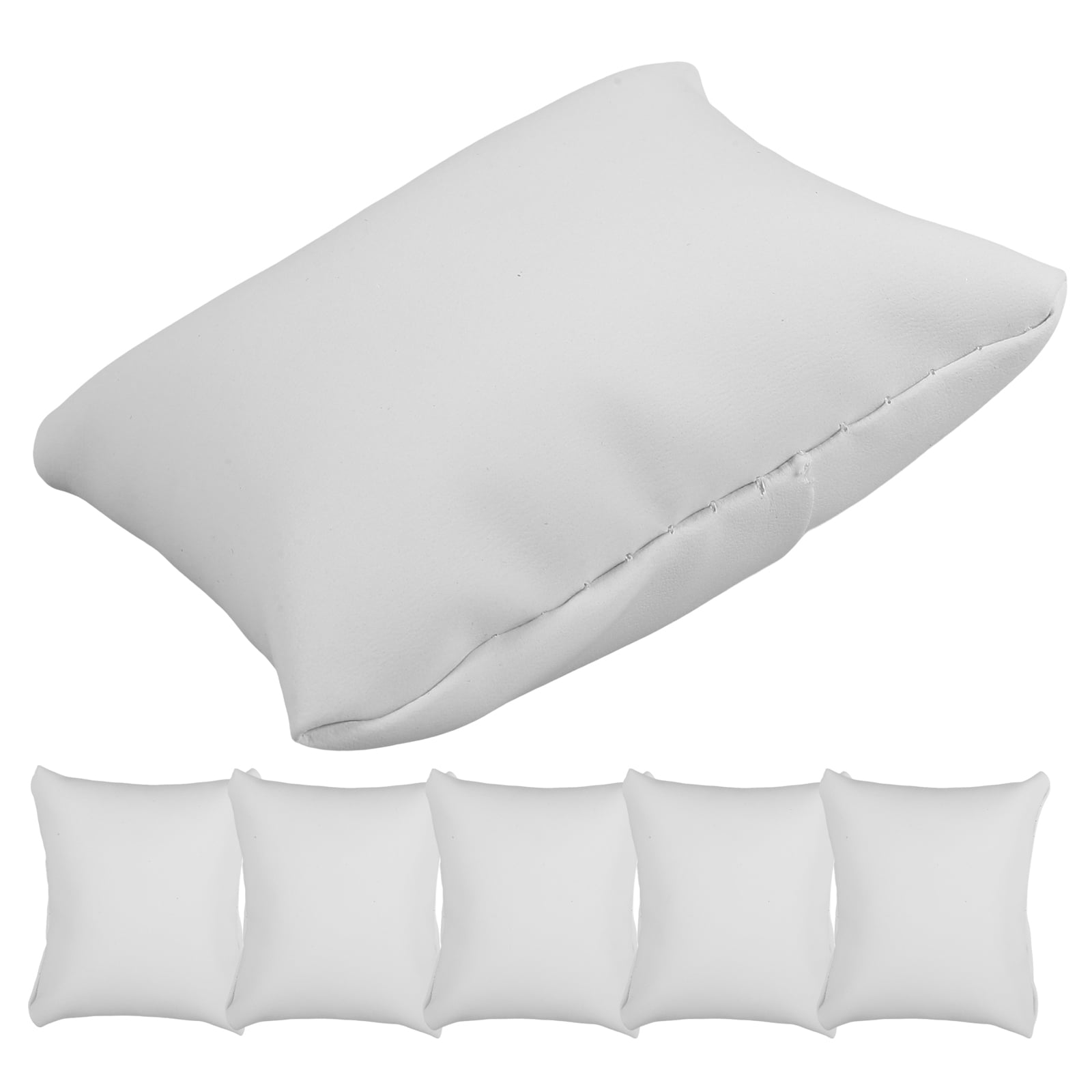 DRAFIDEEP Set of 6 White PU Watch Cushion Pads with Soft for Retail ...