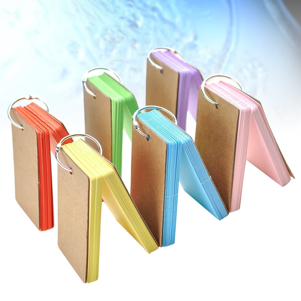 DRAFIDEEP 6Set Mini Note Pads Binder Ring Refillable Cute Memo Notepads for Students and Office ...