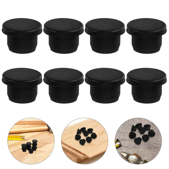 DRAFIDEEP 8Pcs Waterproof Round Silicone Plugs Black Silicone T Shaped ...