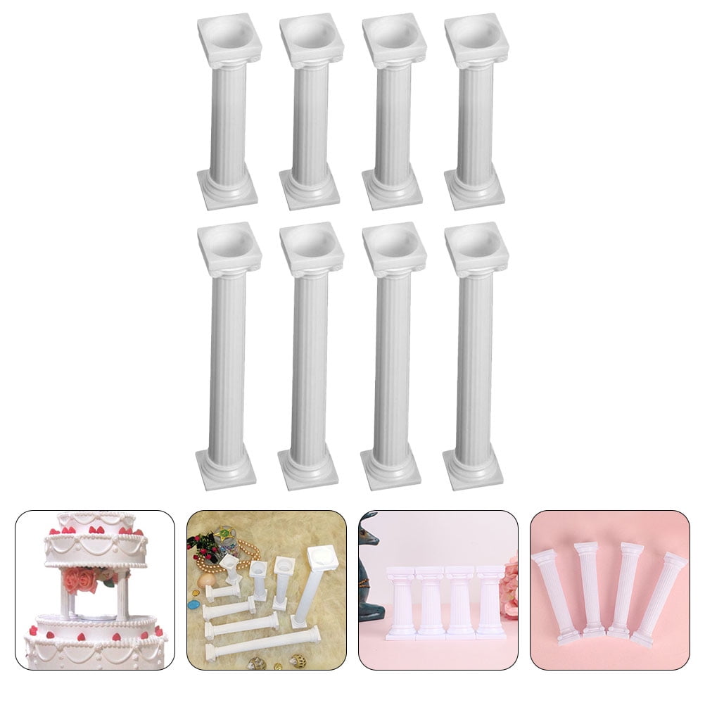 DRAFIDEEP 8Pcs Wedding Roman Column Pillars for Elegant Tiered Cake ...