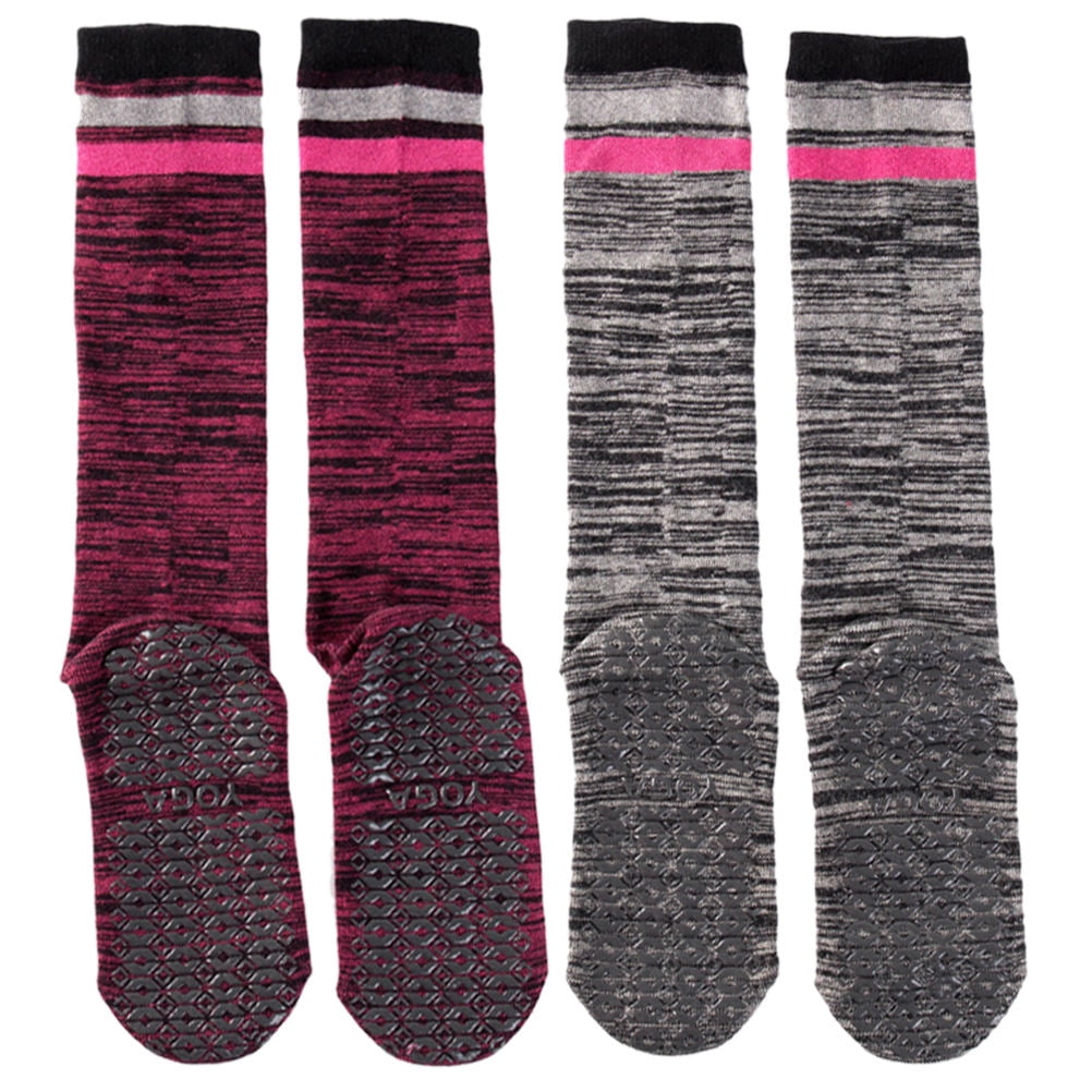 DRAFIDEEP Women's Non Gripper Socks, Assorted Colors, 2 Pairs, Blended ...