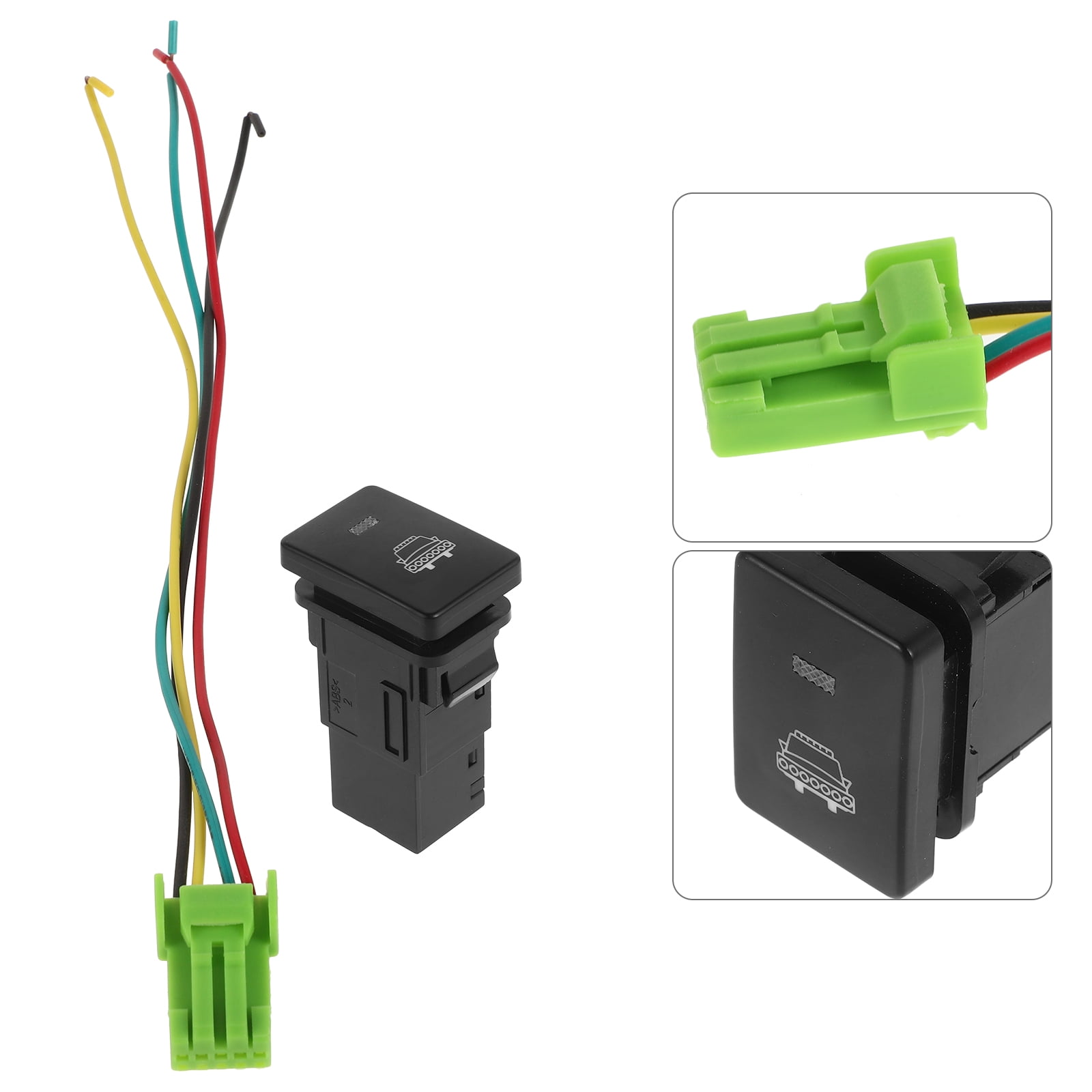 DRAFIDEEP Black Push Button Automotive Light Switch Replacement for ...