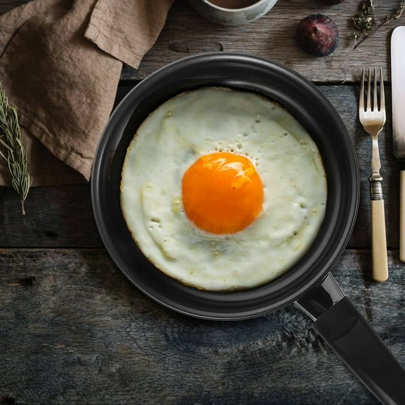 DRAFIDEEP Black NonStick Frying Pan Made of Fine Iron for Kitchen Use ...