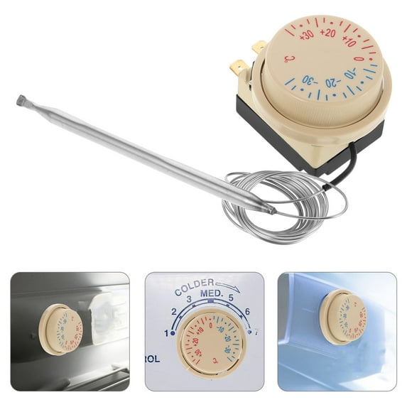 DRAFIDEEP Adjustable Capillary Thermostat for Refrigerator with Easy ...