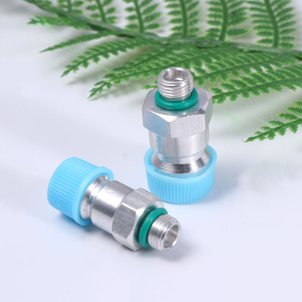 DRAFIDEEP Car Gas Refill Kit 2Pack Cylindrical R134A Pneumatic Fitting ...