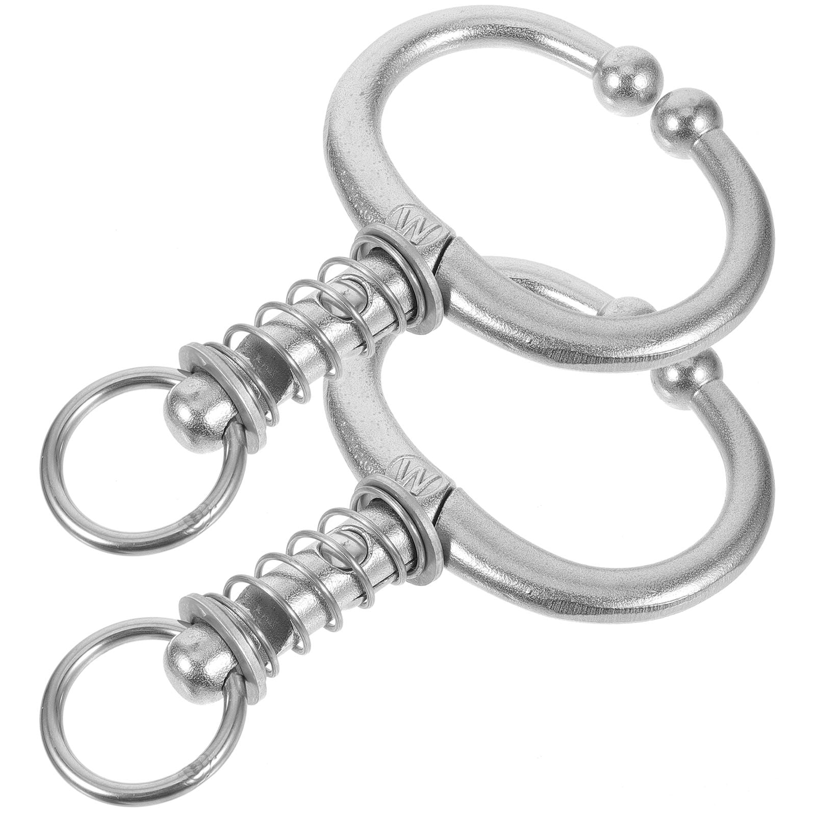 DRAFIDEEP Cow Nose Clamp Clip 2Pcs Circular Silver for Livestock ...