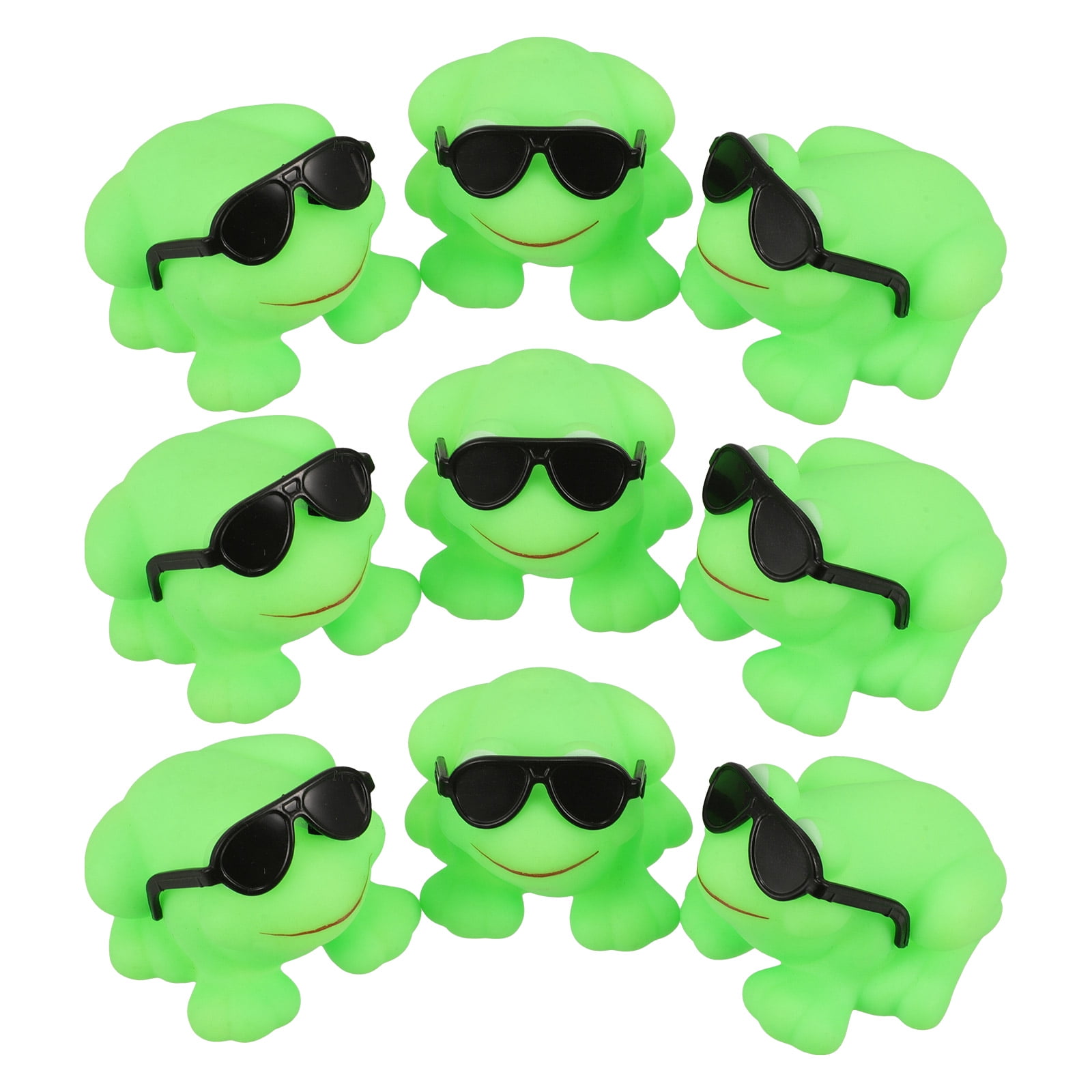 DRAFIDEEP Frog Bath Toys 16Pcs Material Plastic Floating Sound Making ...