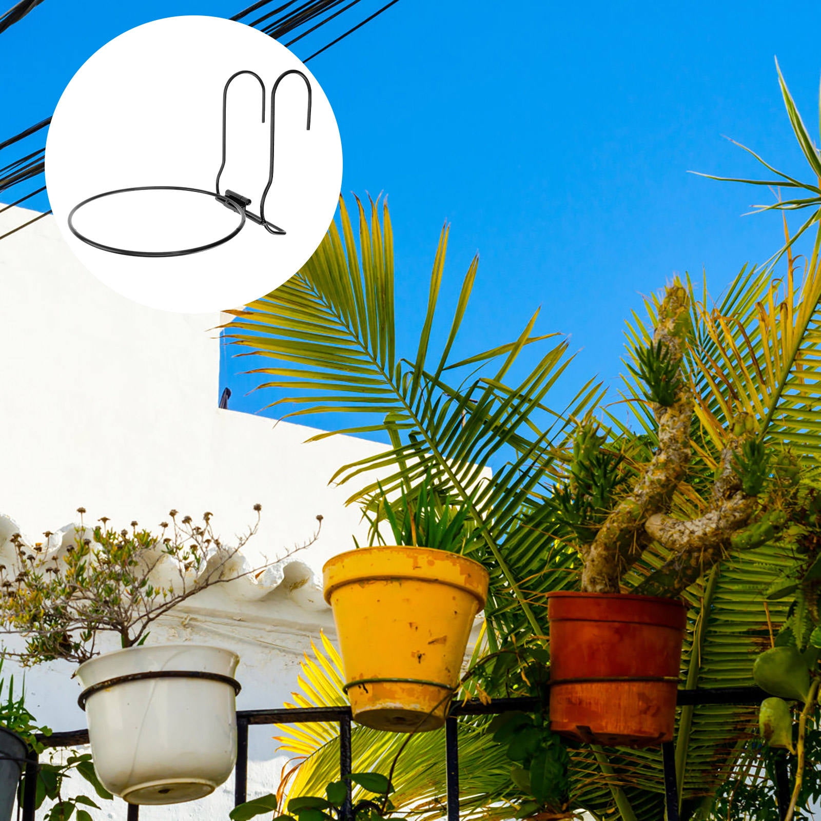 DRAFIDEEP Indoor Plants Stand 2Pcs Hanging Ventilation Drainage Planter ...