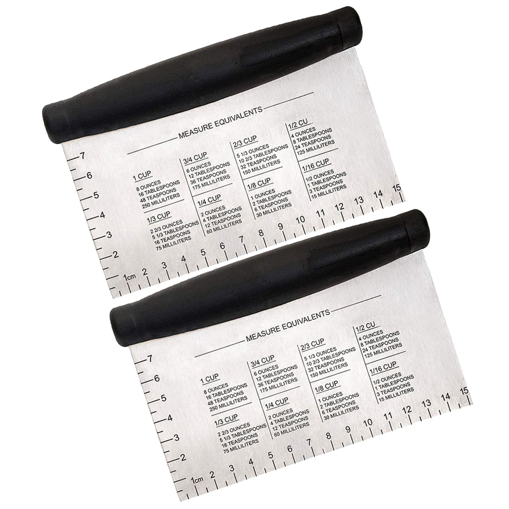 DRAFIDEEP Kitchen Chopper 2Pcs Set Stainless Steel Pastry Scraper ...