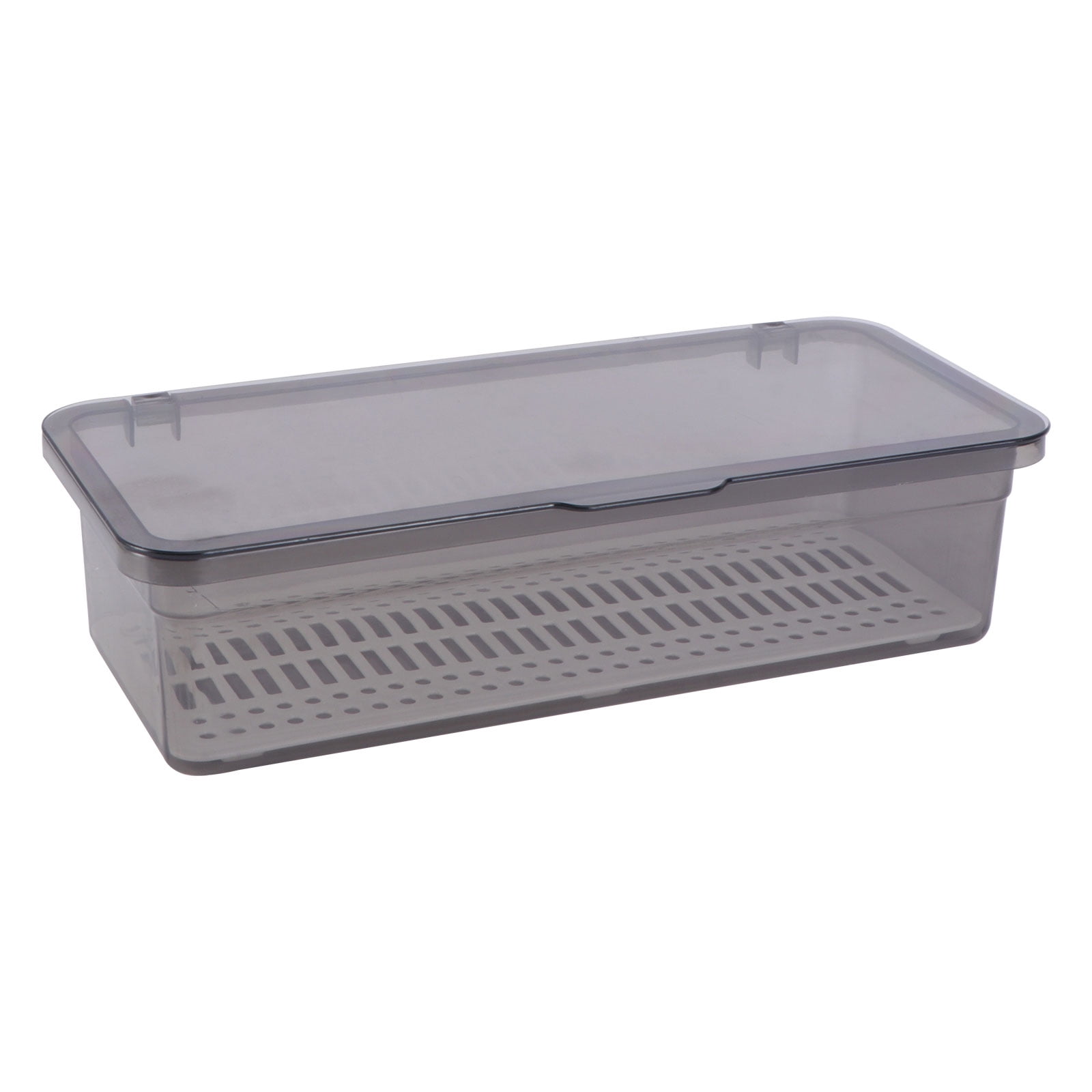 DRAFIDEEP Black Rectangular Kitchen Utensil Storage Container Organizer ...