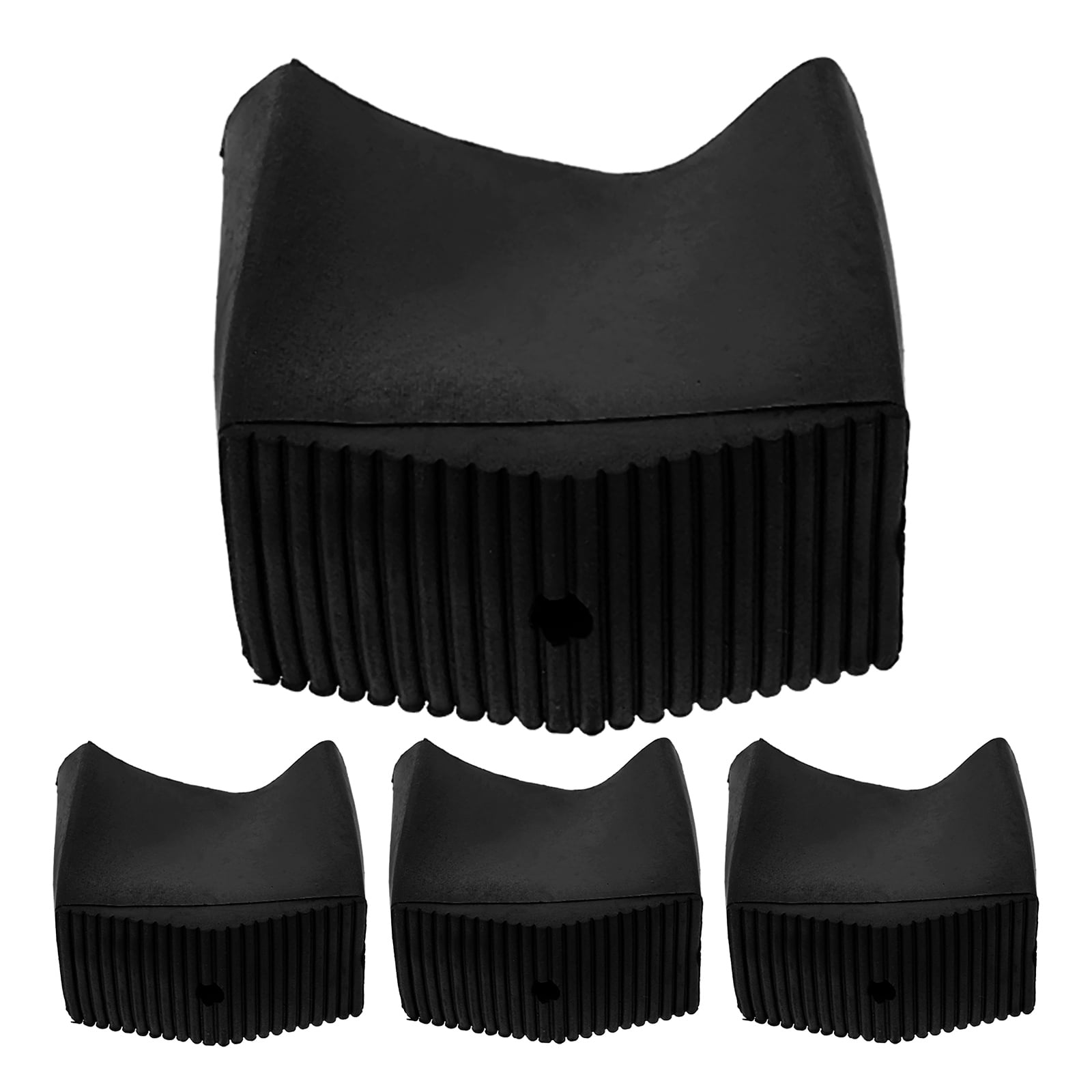 DRAFIDEEP Ladder Feet Covers 4Pcs Black Rubber Non-slip Extension ...