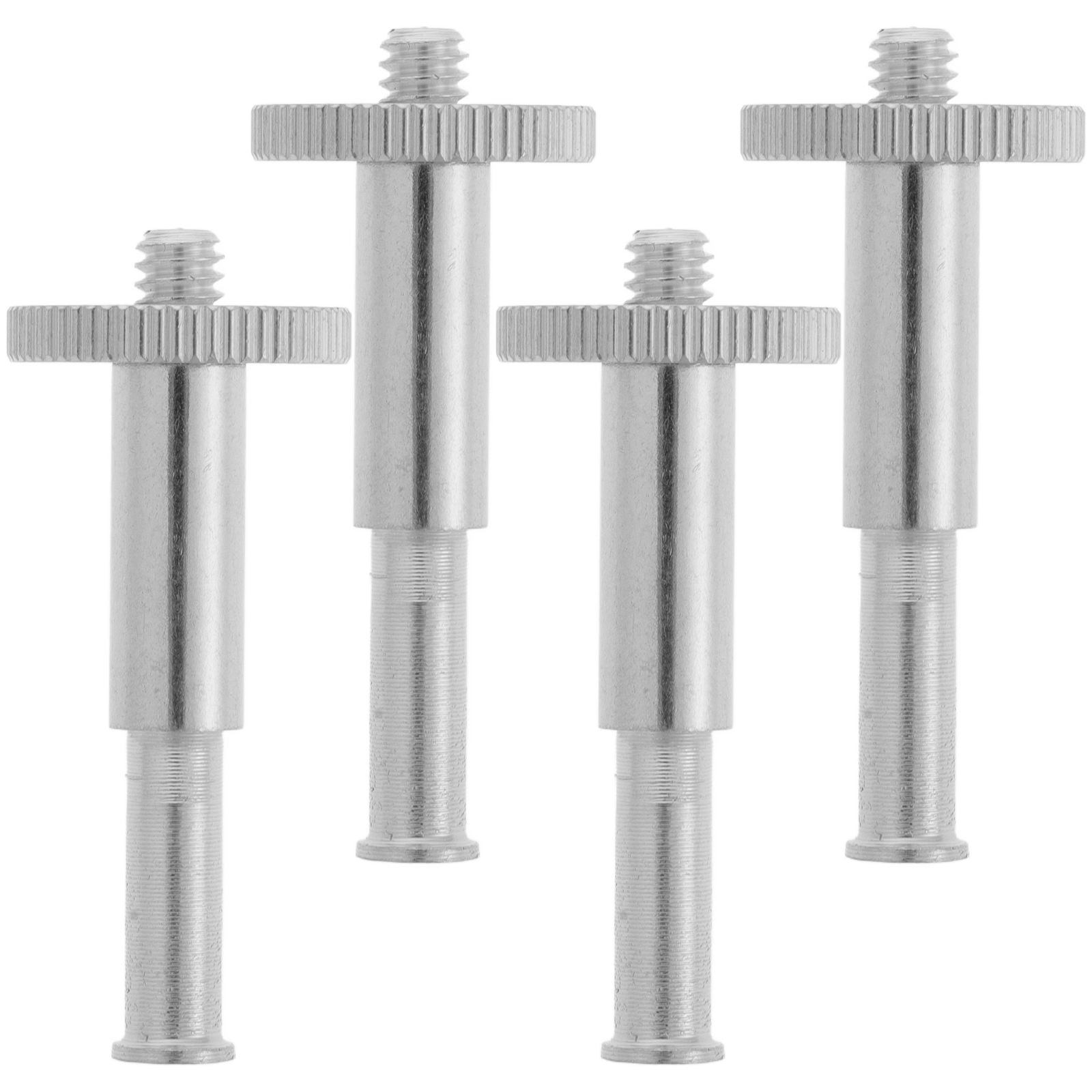 DRAFIDEEP Mic Boom Arm Extension Tube 4Pcs Silver Cylindrical Design for Professional Audio ...