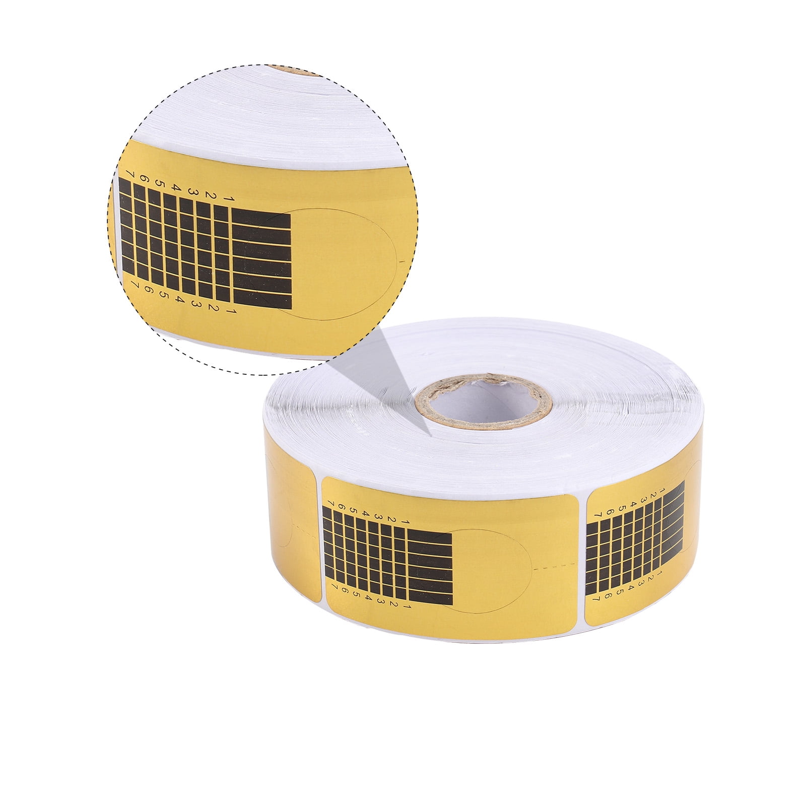 DRAFIDEEP Nail Tools & Accessories 500Set Golden Paper French Nail ...