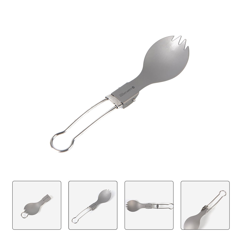 DRAFIDEEP Outdoor Eating Utensils 1Pack Titanium Fork Spoon Spork ...