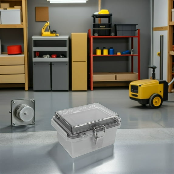 OUNONA Drafideep ABS Electrical Box with Hinged Cover for Outdoor Use ...