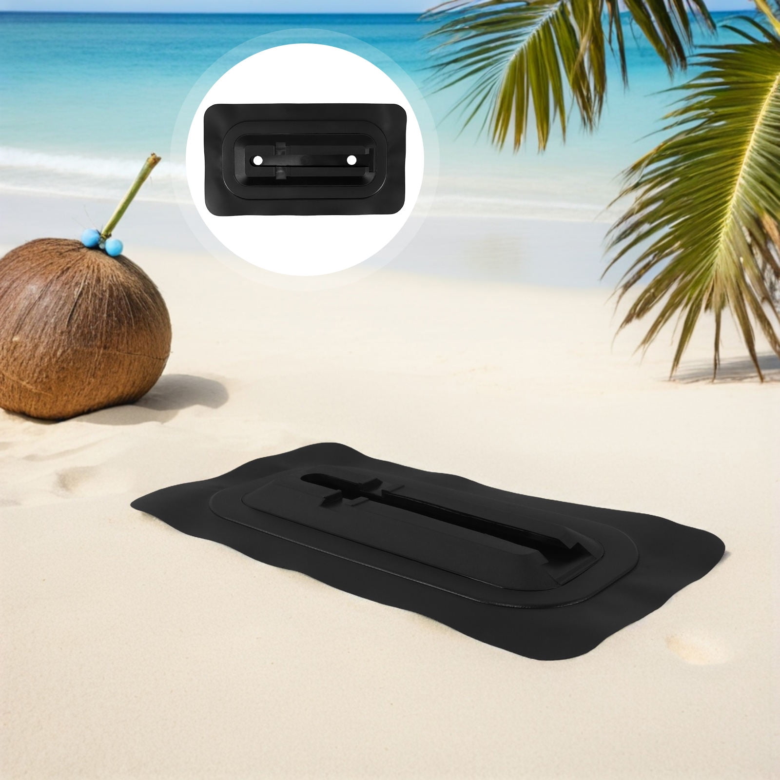 OUNONA Black Surfboard Fin Slot Patch Protective Base Compatible with ...